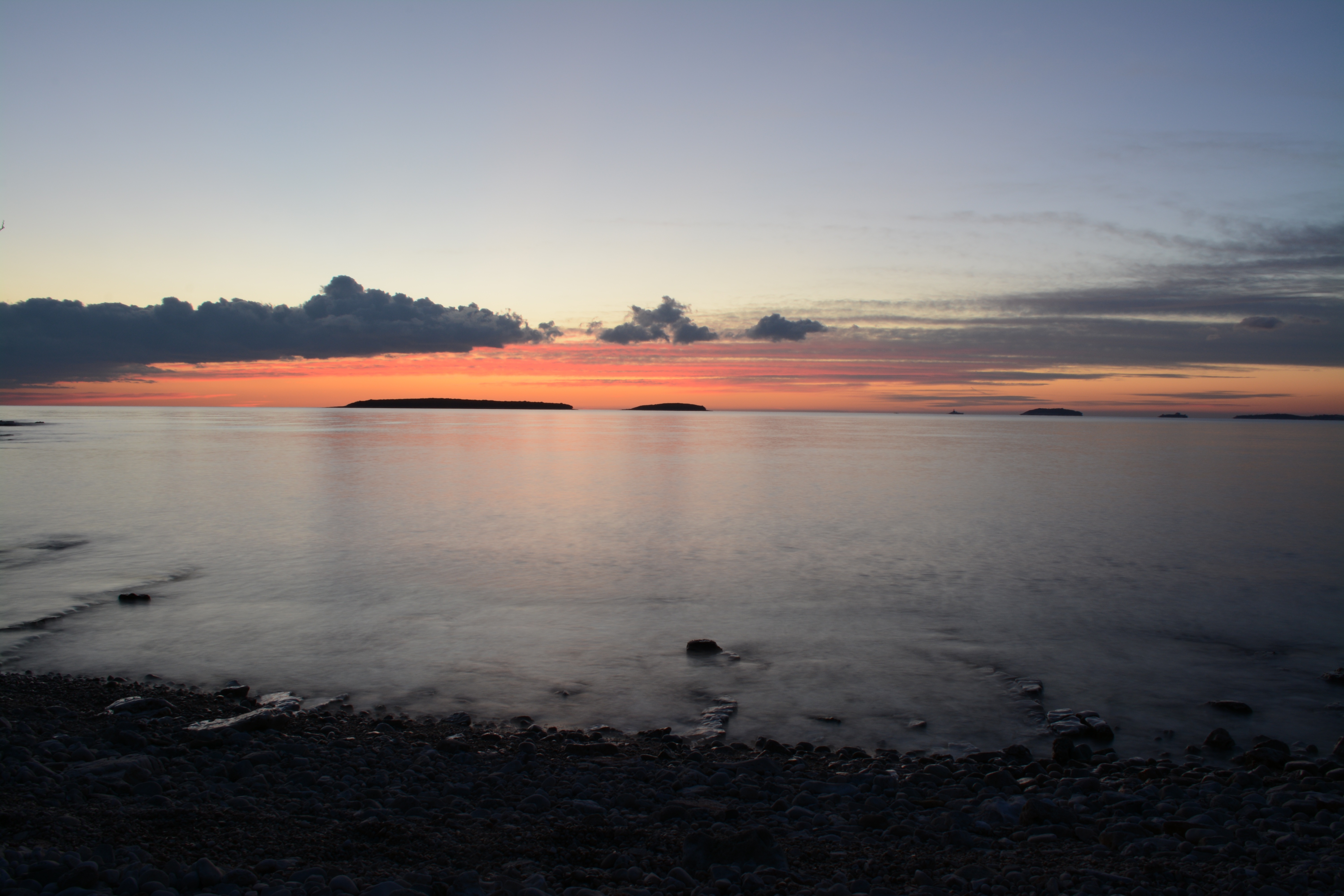 Sea Sunset Island free image download