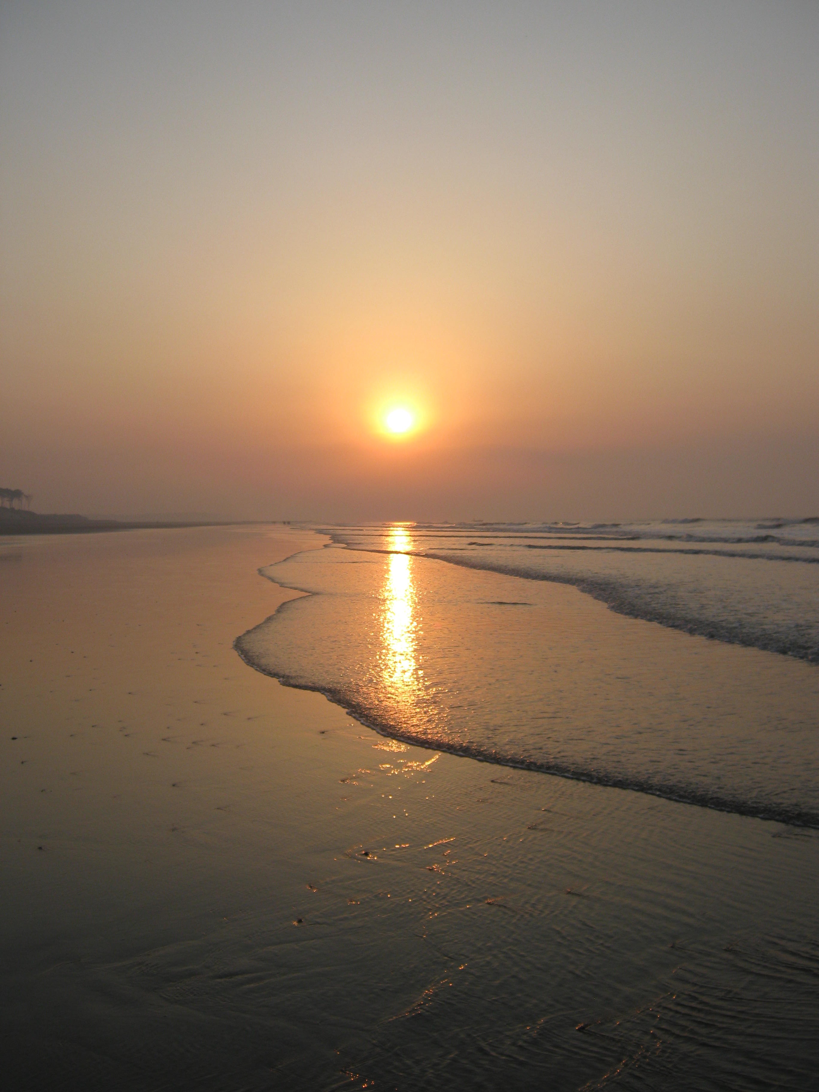 Coastline Sunset Sunlight free image download