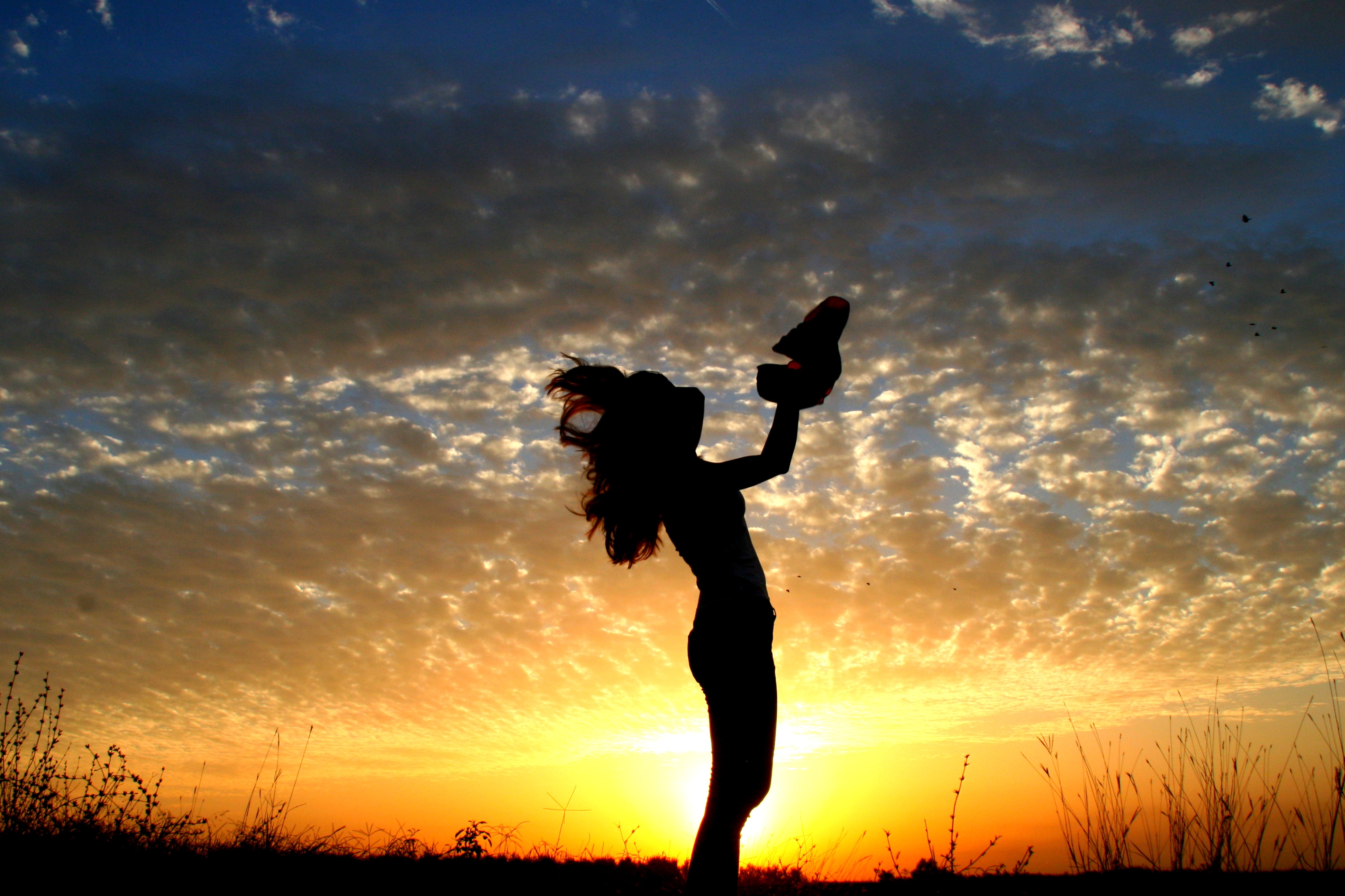 Girl Sunset Sun free image download