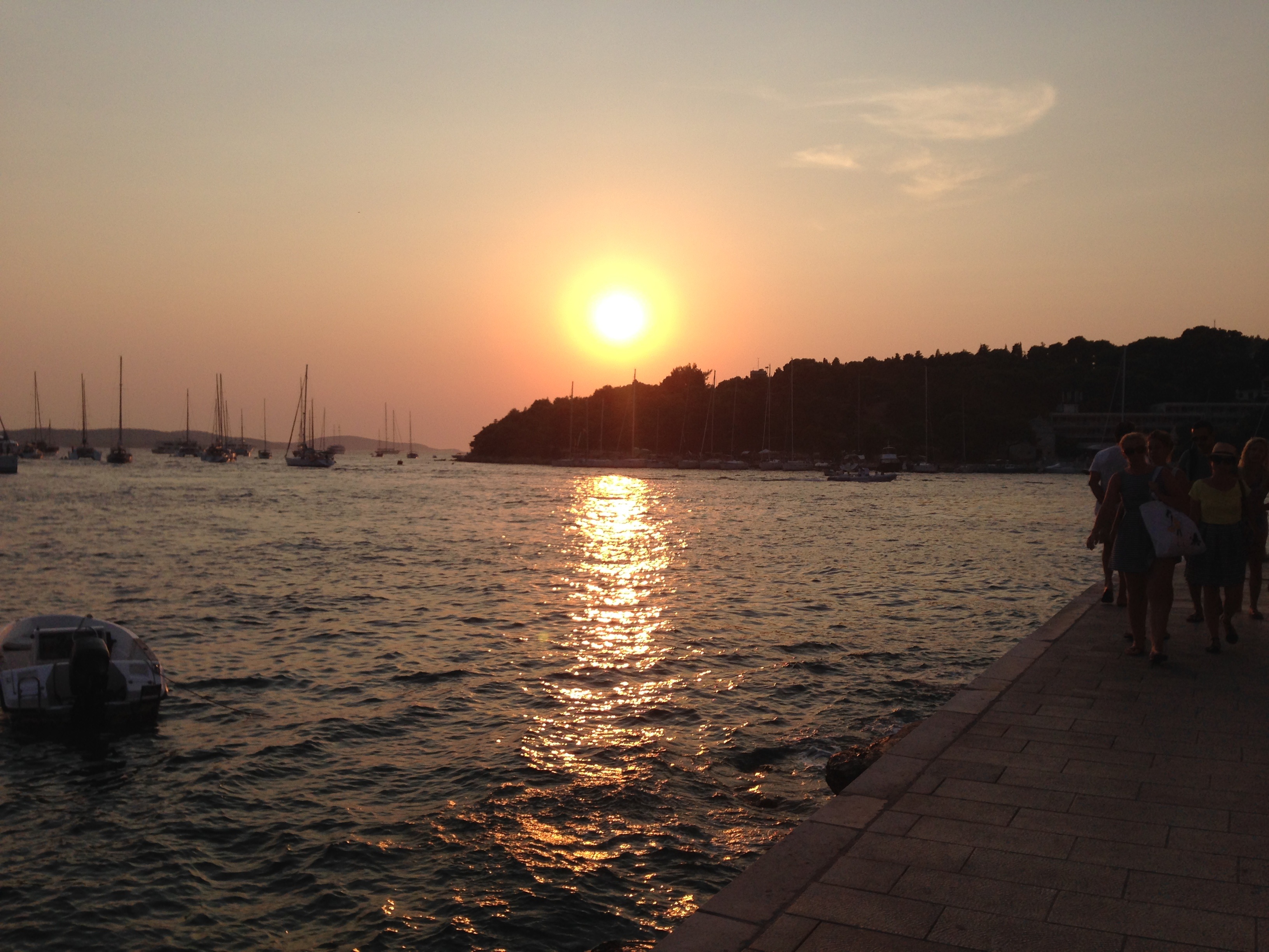 Sunset Croatia Zadar Hvar free image download