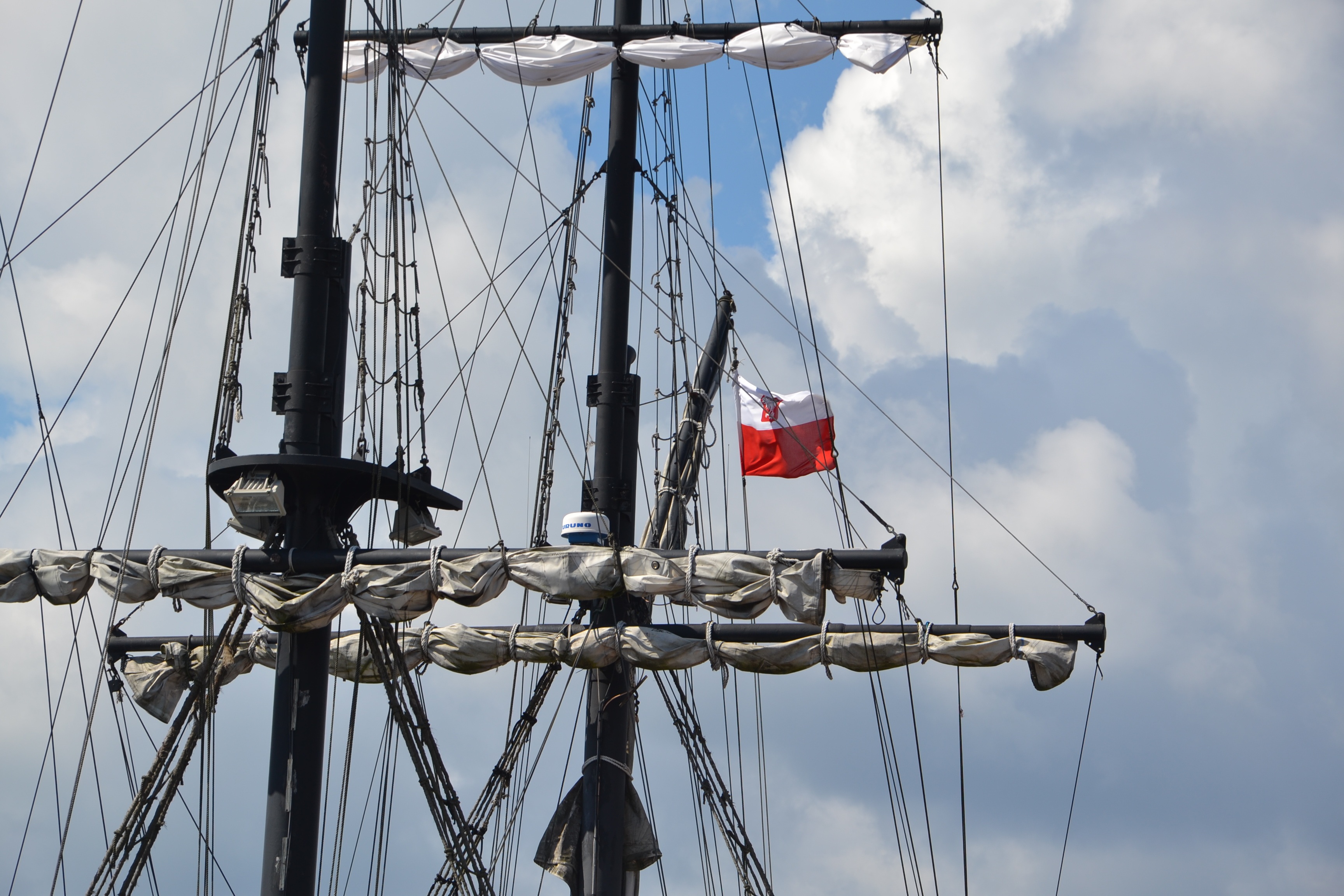 Ship Polish Flag Poland free image download