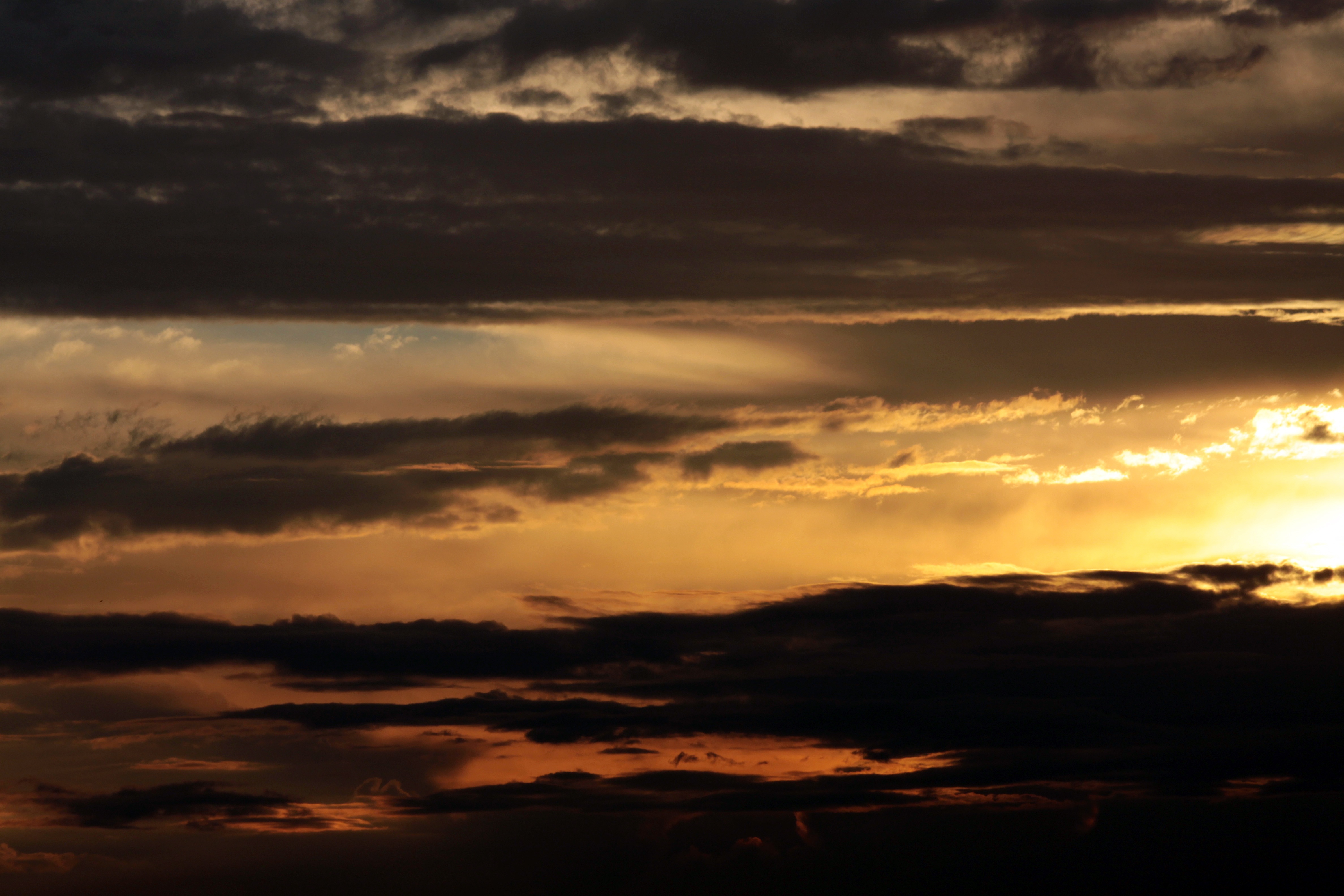 Sky Clouds Sunset Evening free image download