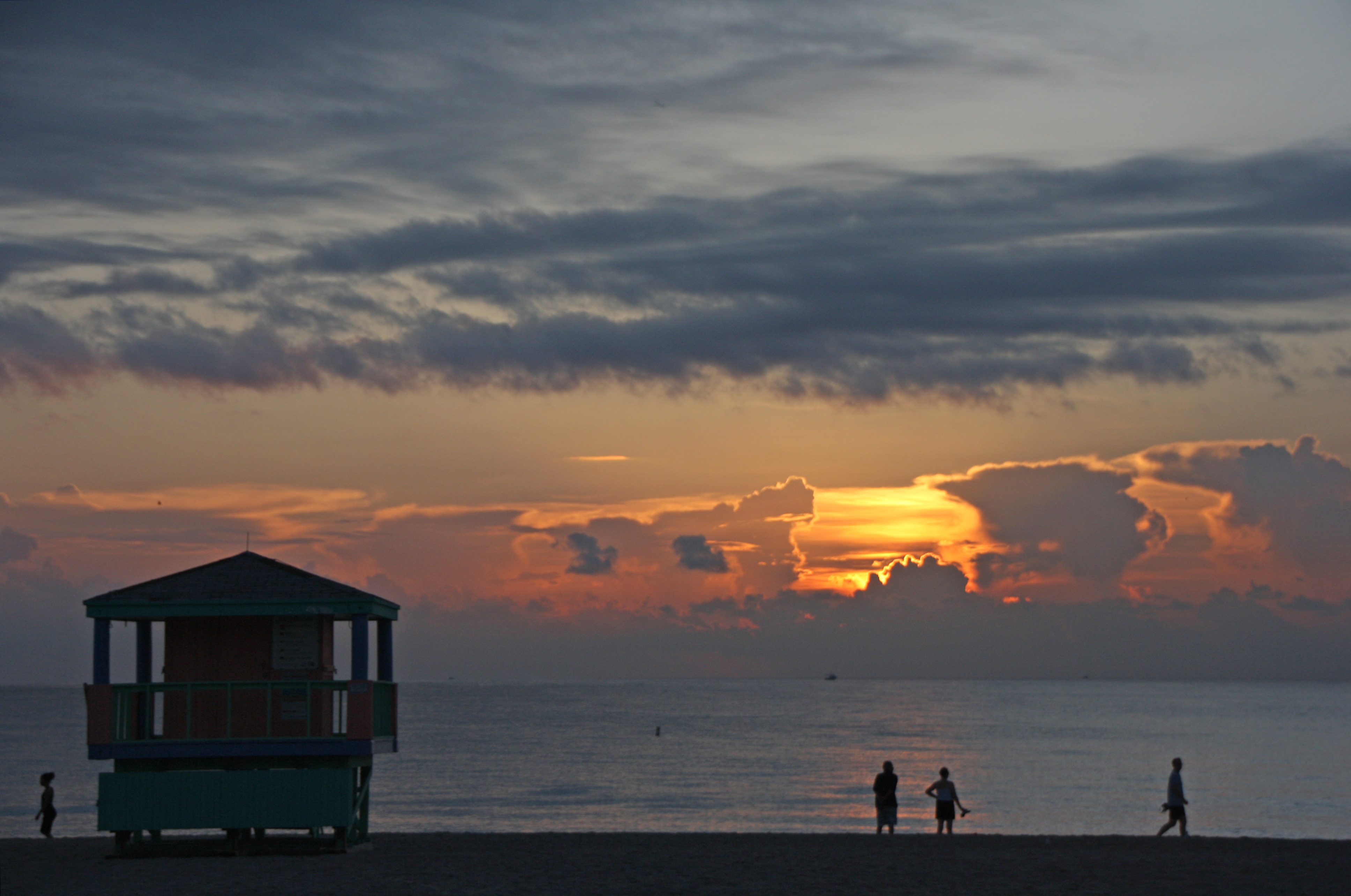 Miami Beach Sunset free image download