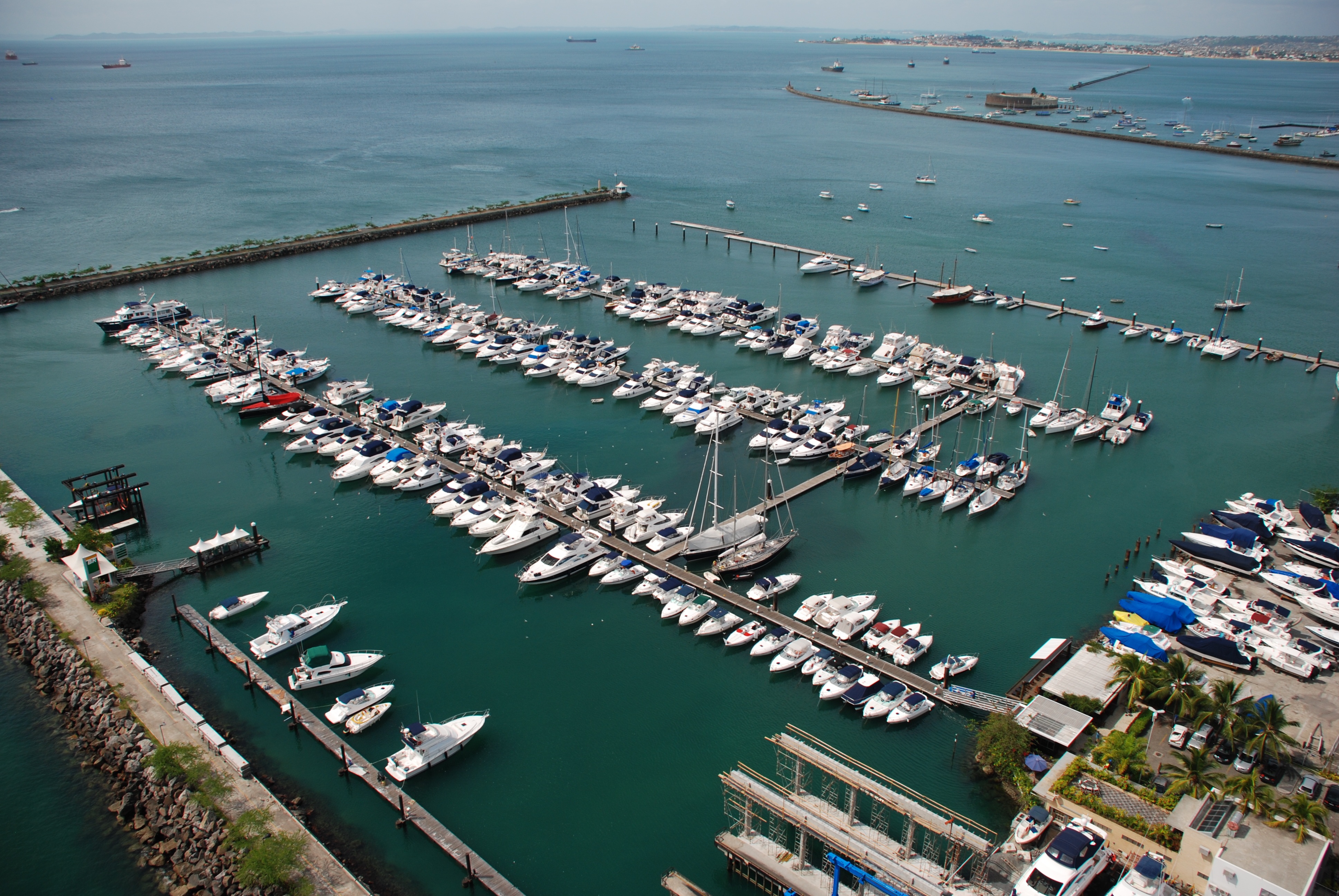 Top view of the boat port free image download