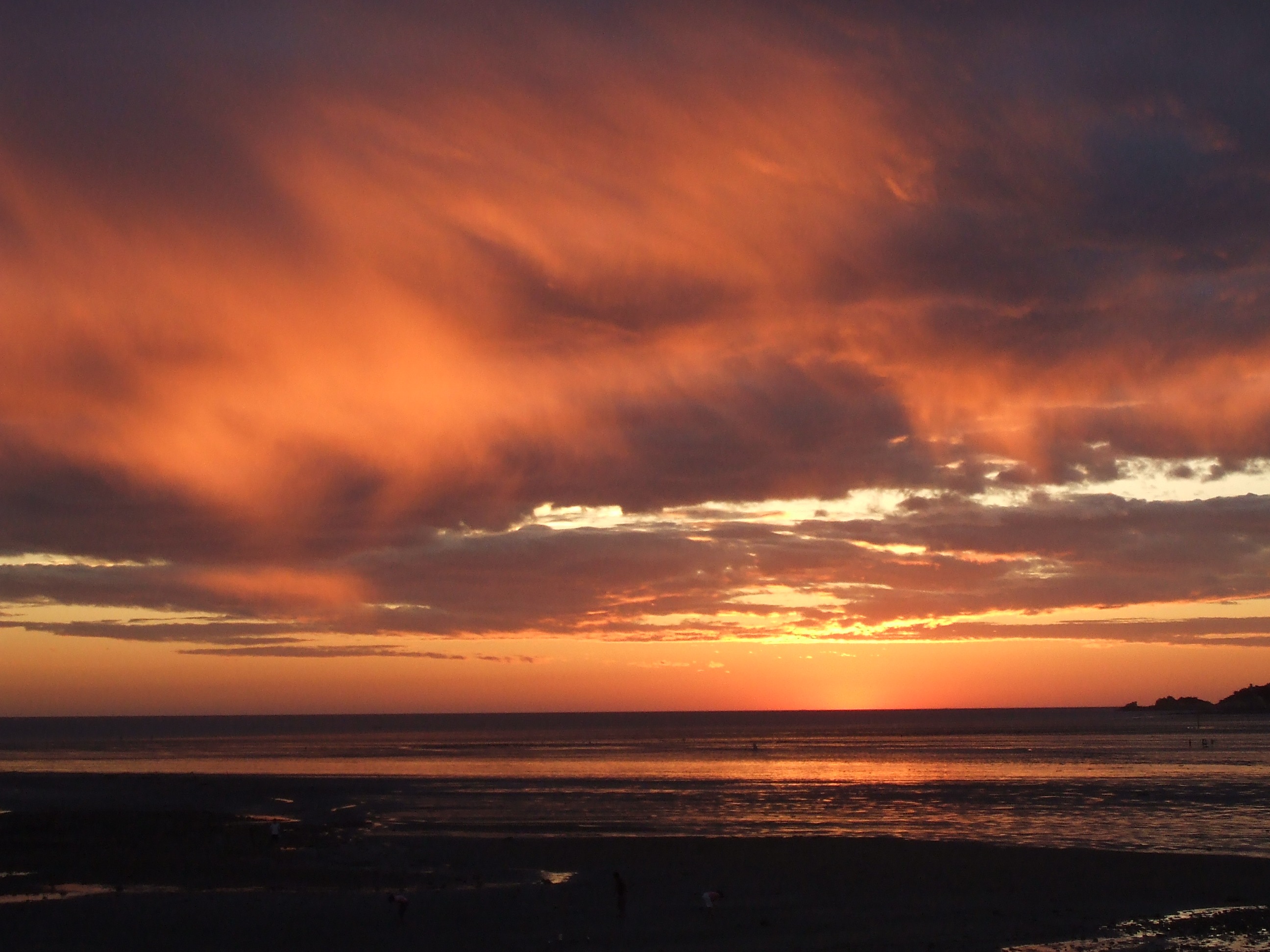 Sunset West Sea free image download