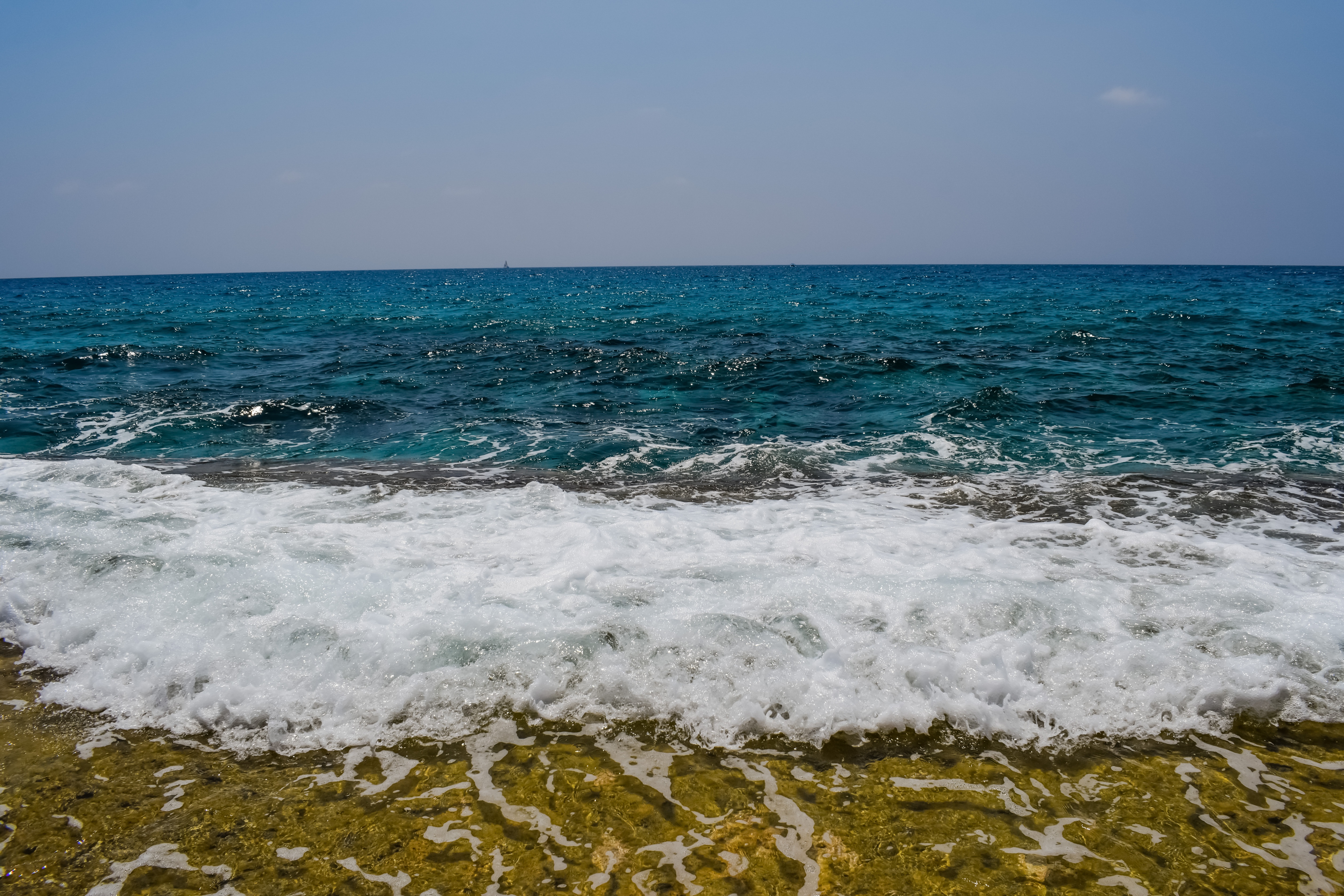 Sea Wave Horizon free image download