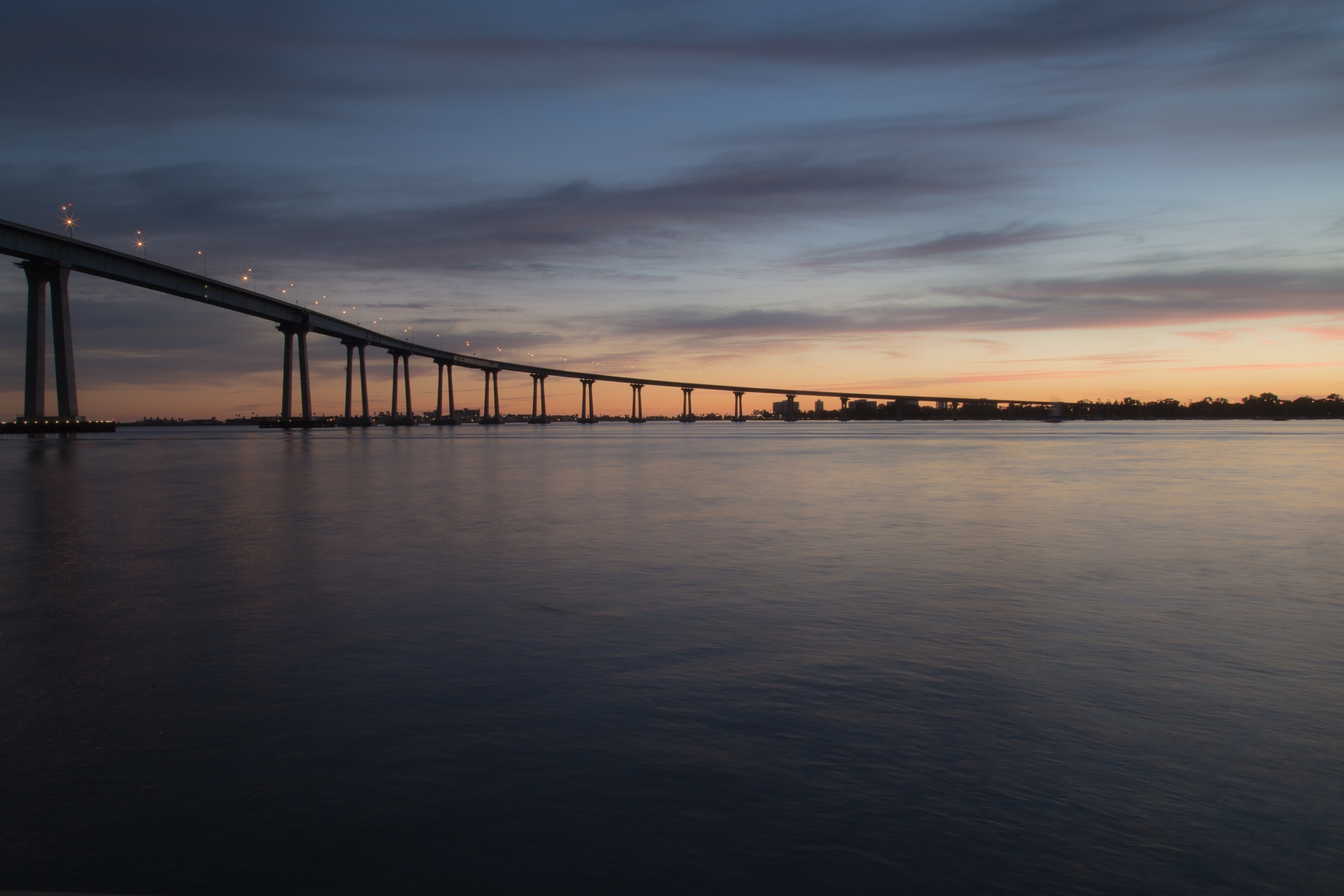 Sunset Dusk Bridge free image download