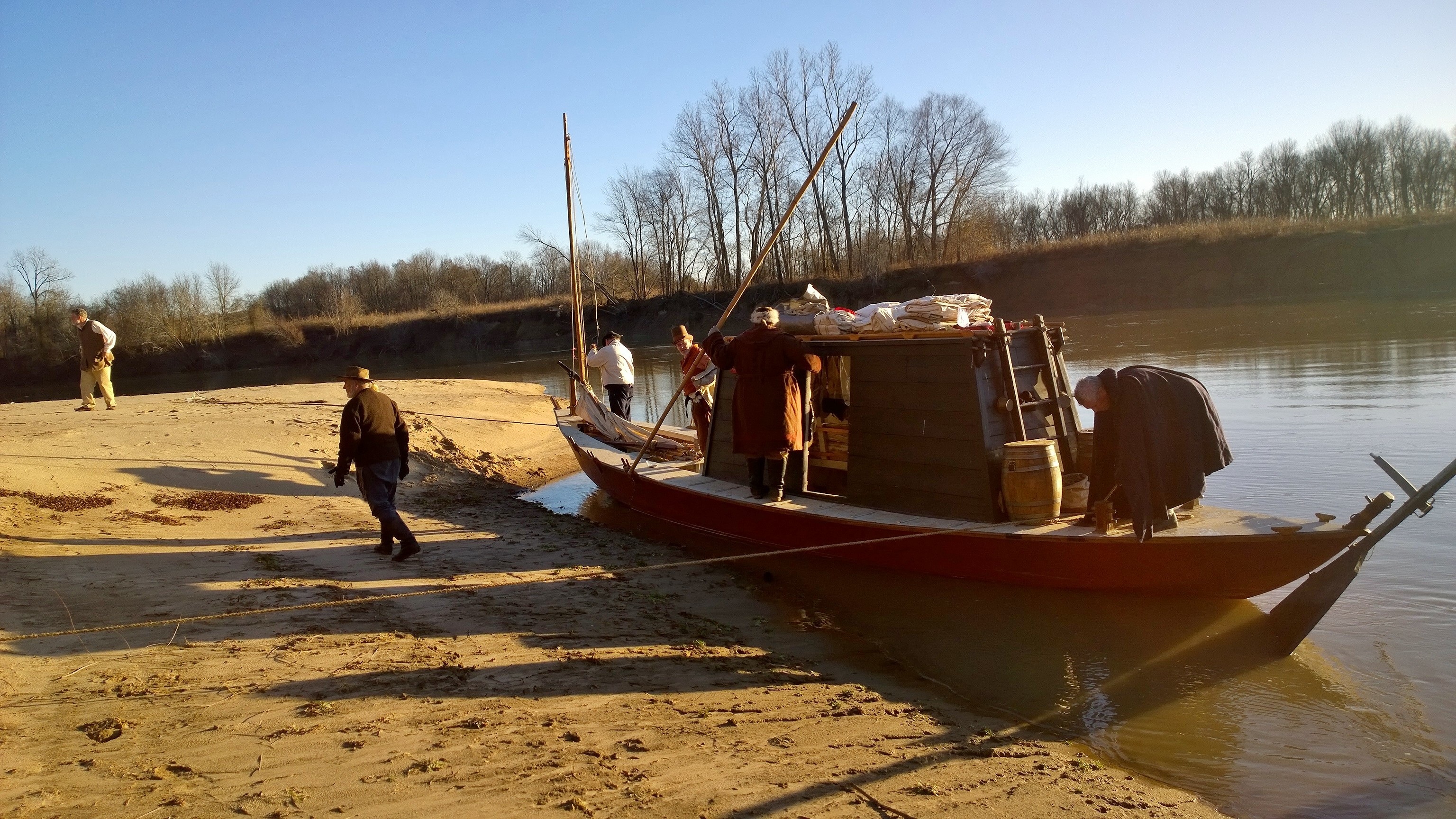 Keelboat River Navigation 1804 free image download