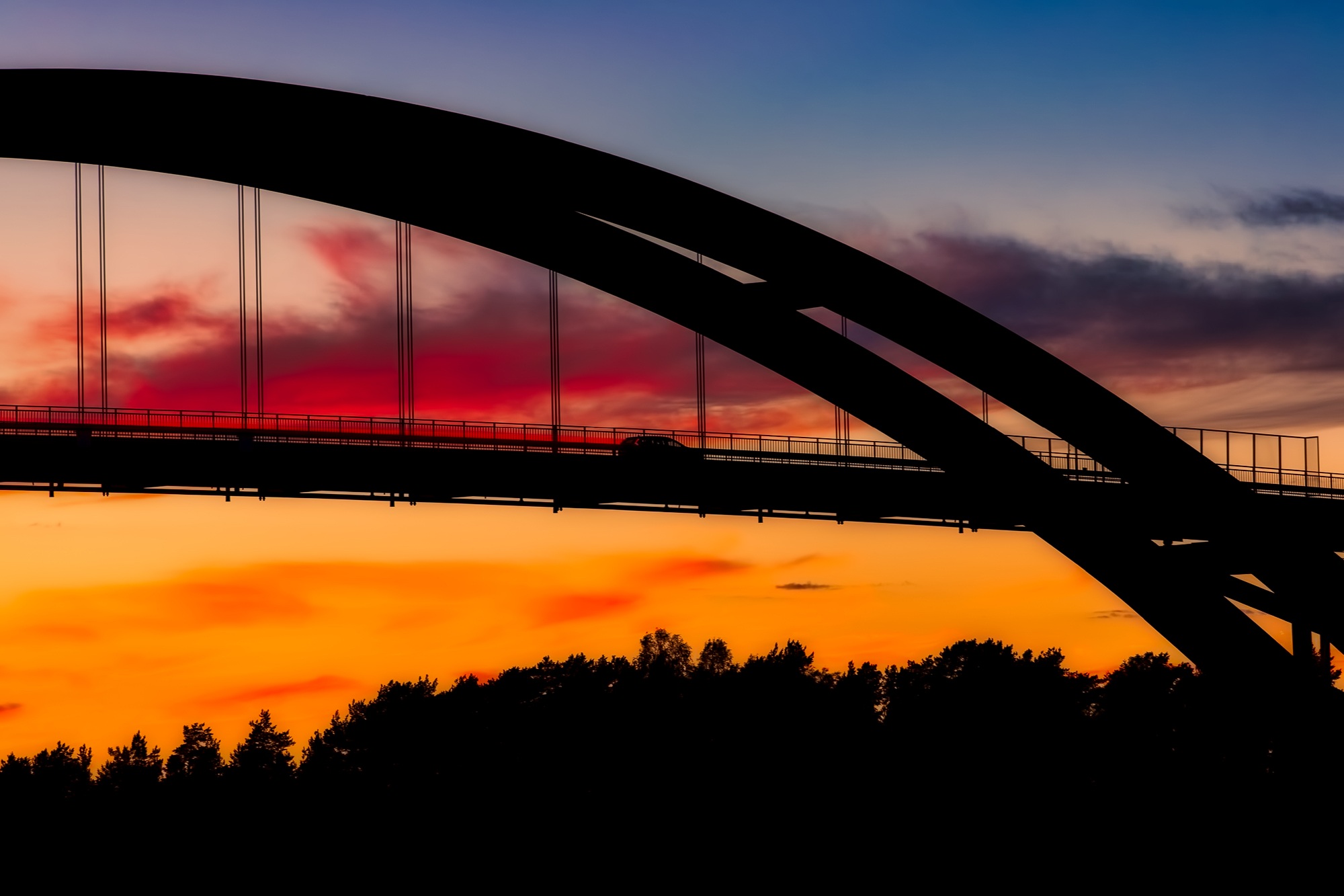 Bridge Sunset Dusk free image download