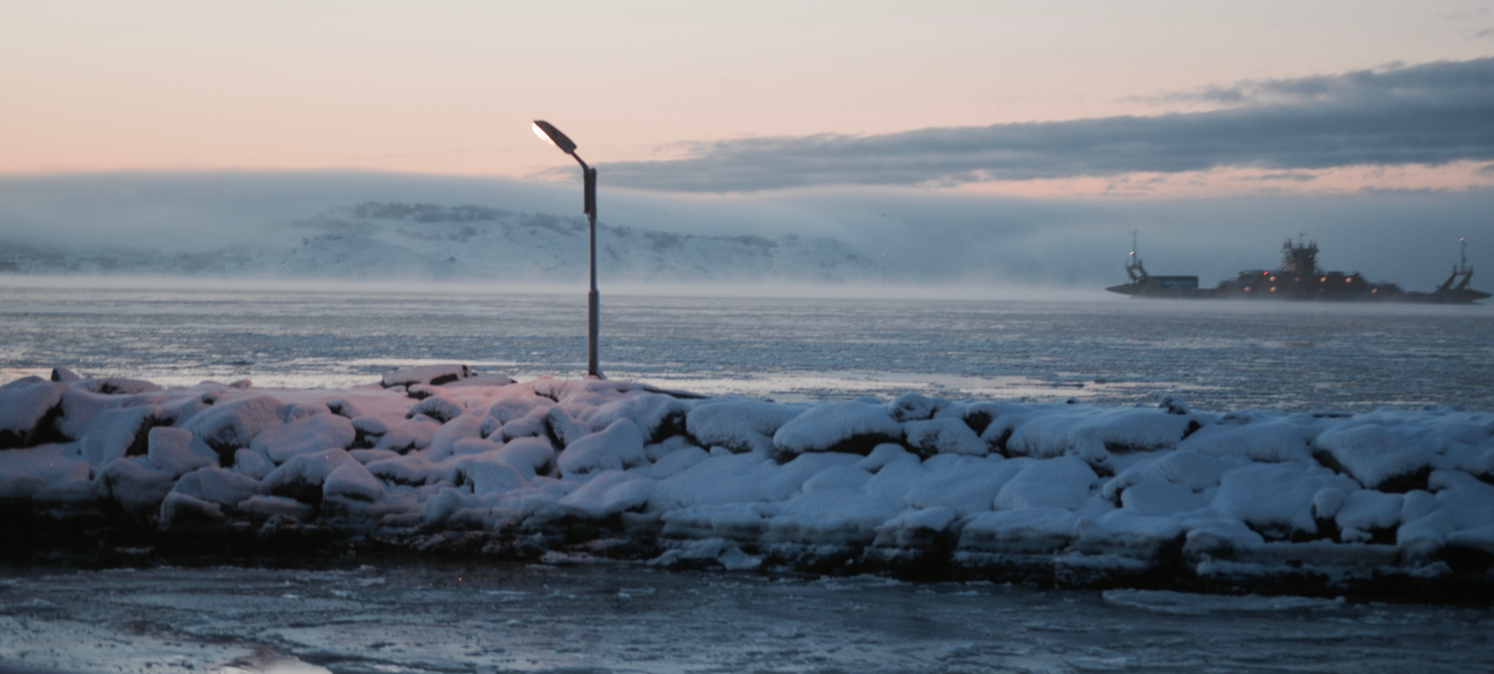 Coastal Winter Ferry free image download