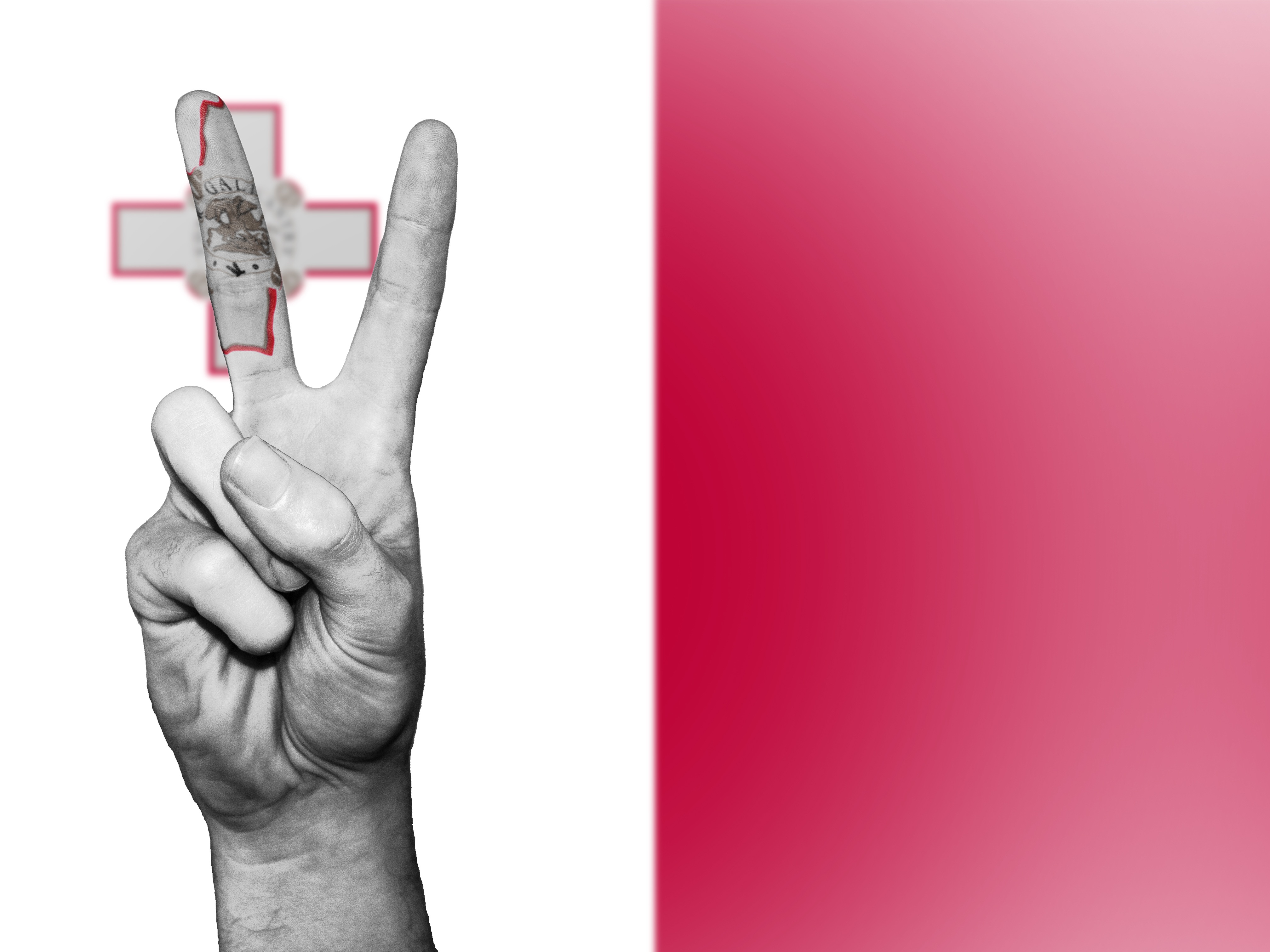 Malta Peace Hand free image download