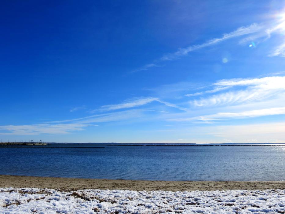 Beach And Snow Winter free image download