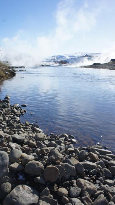Steam River Iceland free image download