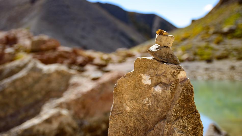 Cairn Lake Mountain Mound Of free image download