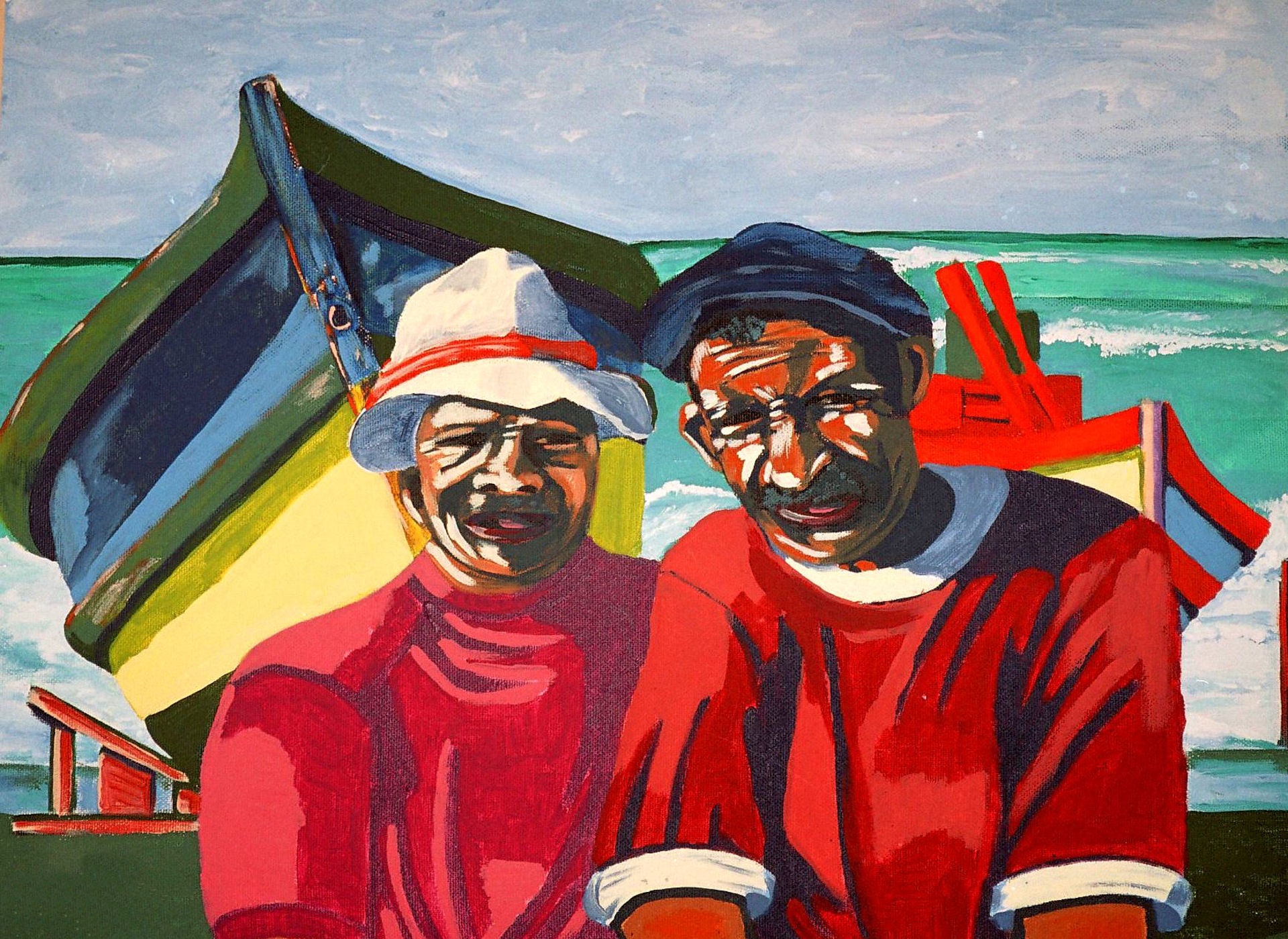 Seamen painted acrylic paint free image download
