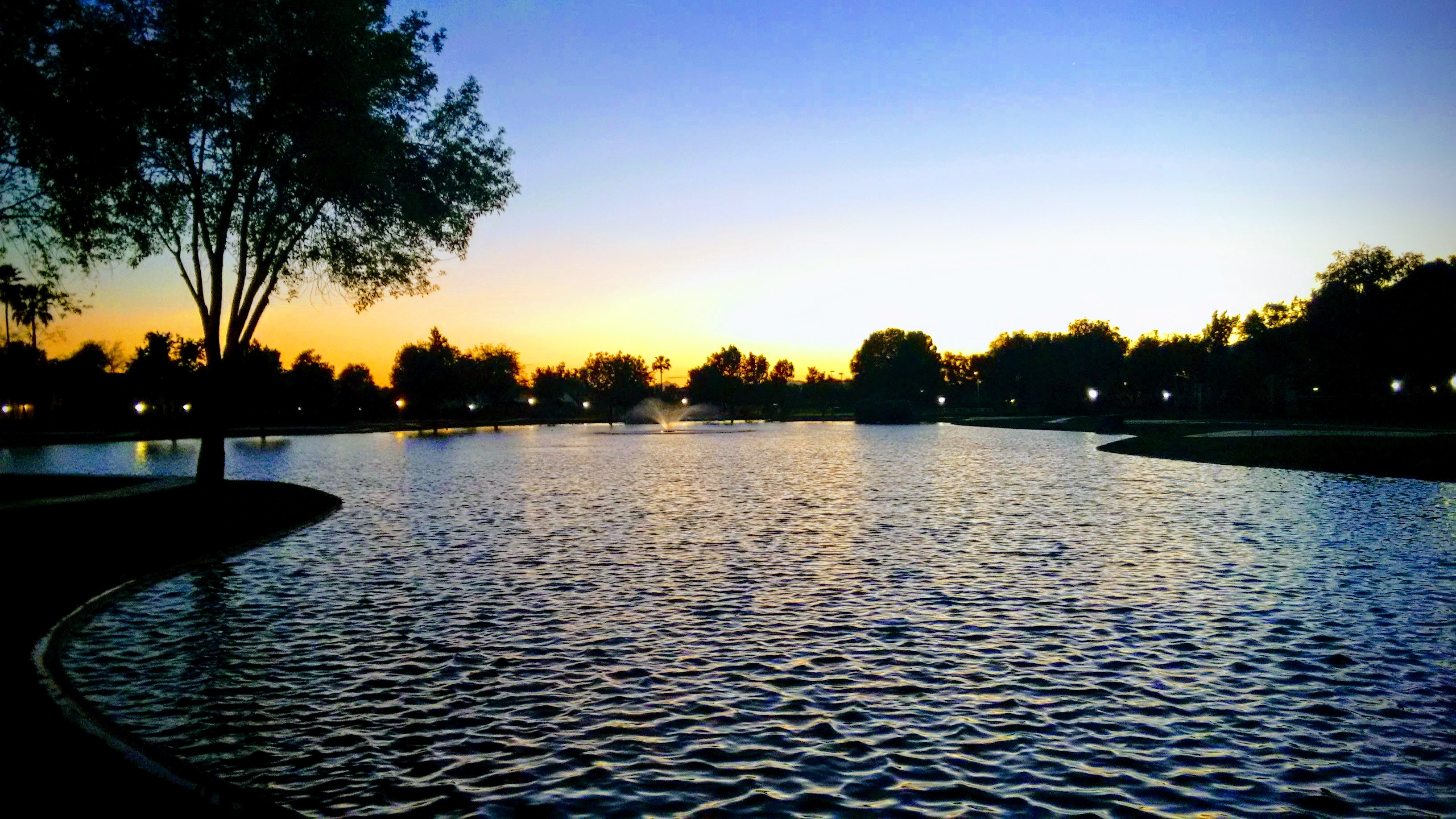 Lake Pond Sunset free image download