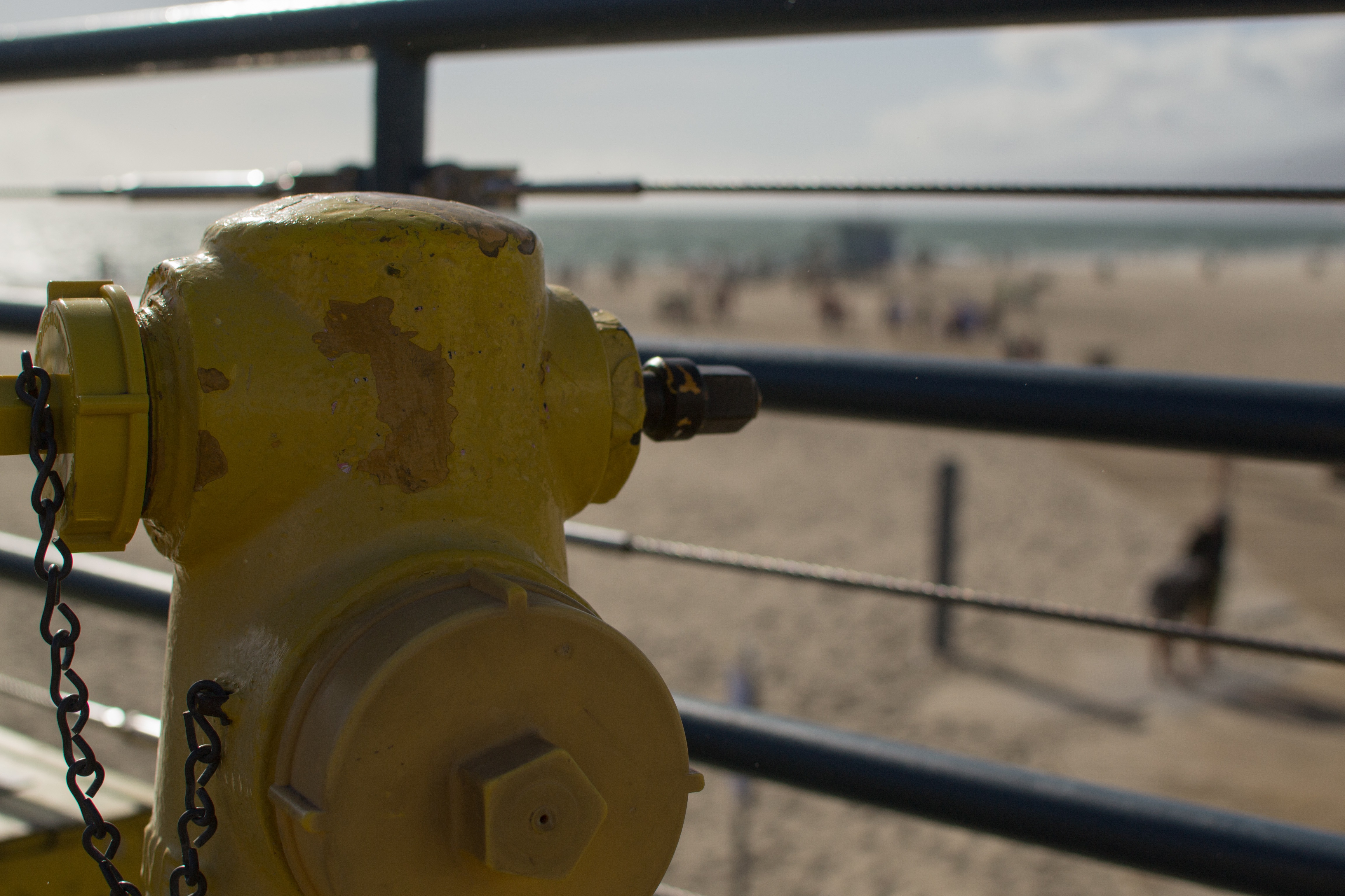Hydrant Pier Beach Santa free image download