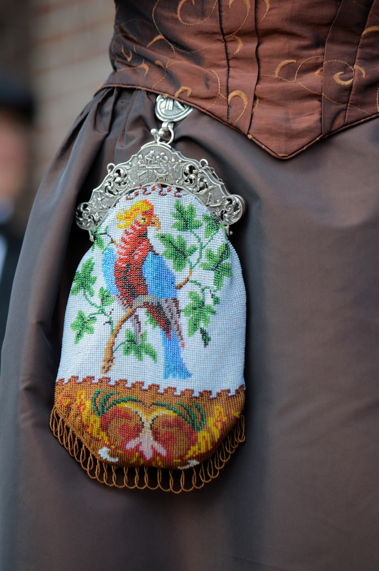 Colorful bird bag free image download