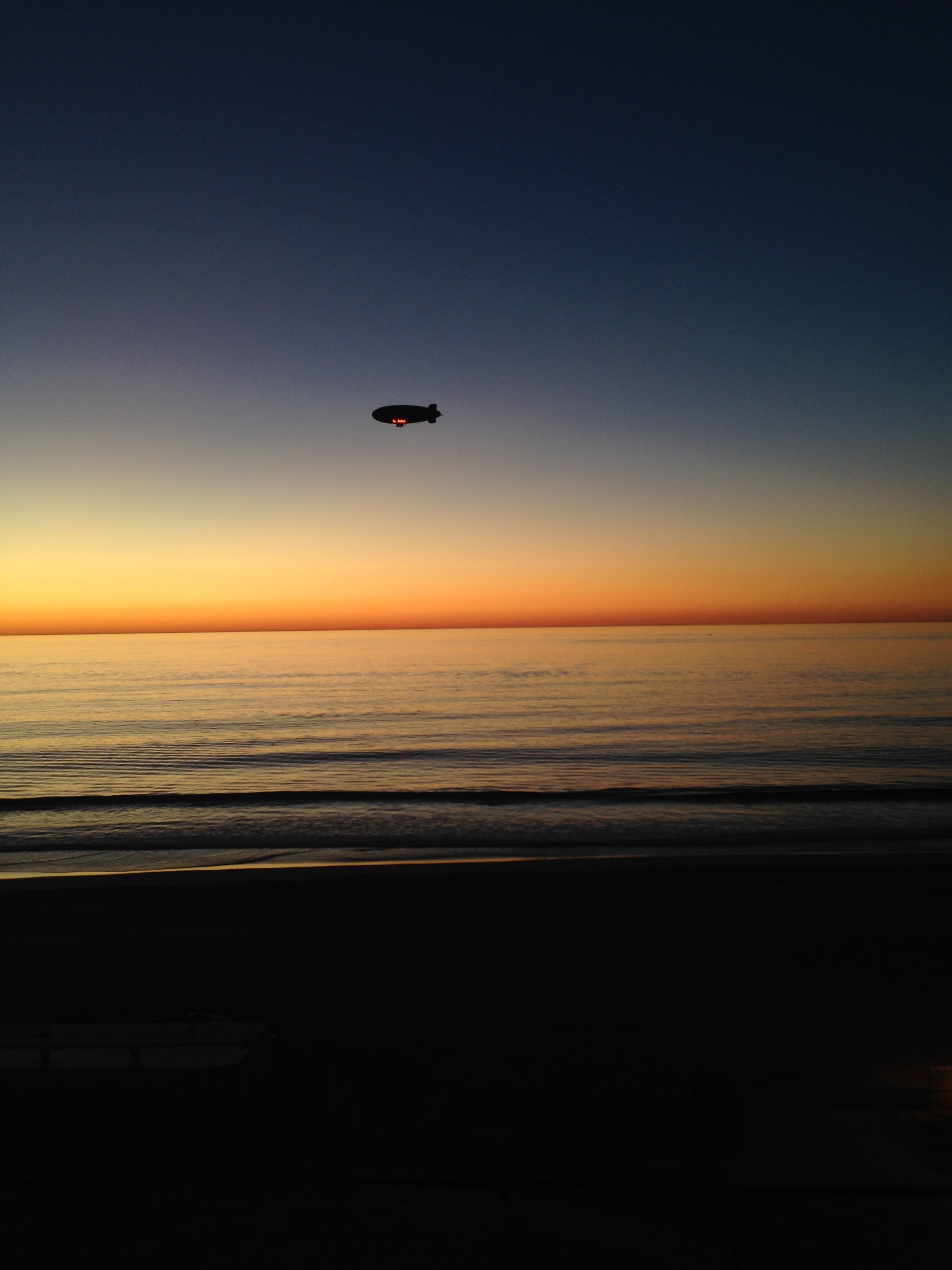 Blimp Beach Sunset free image download