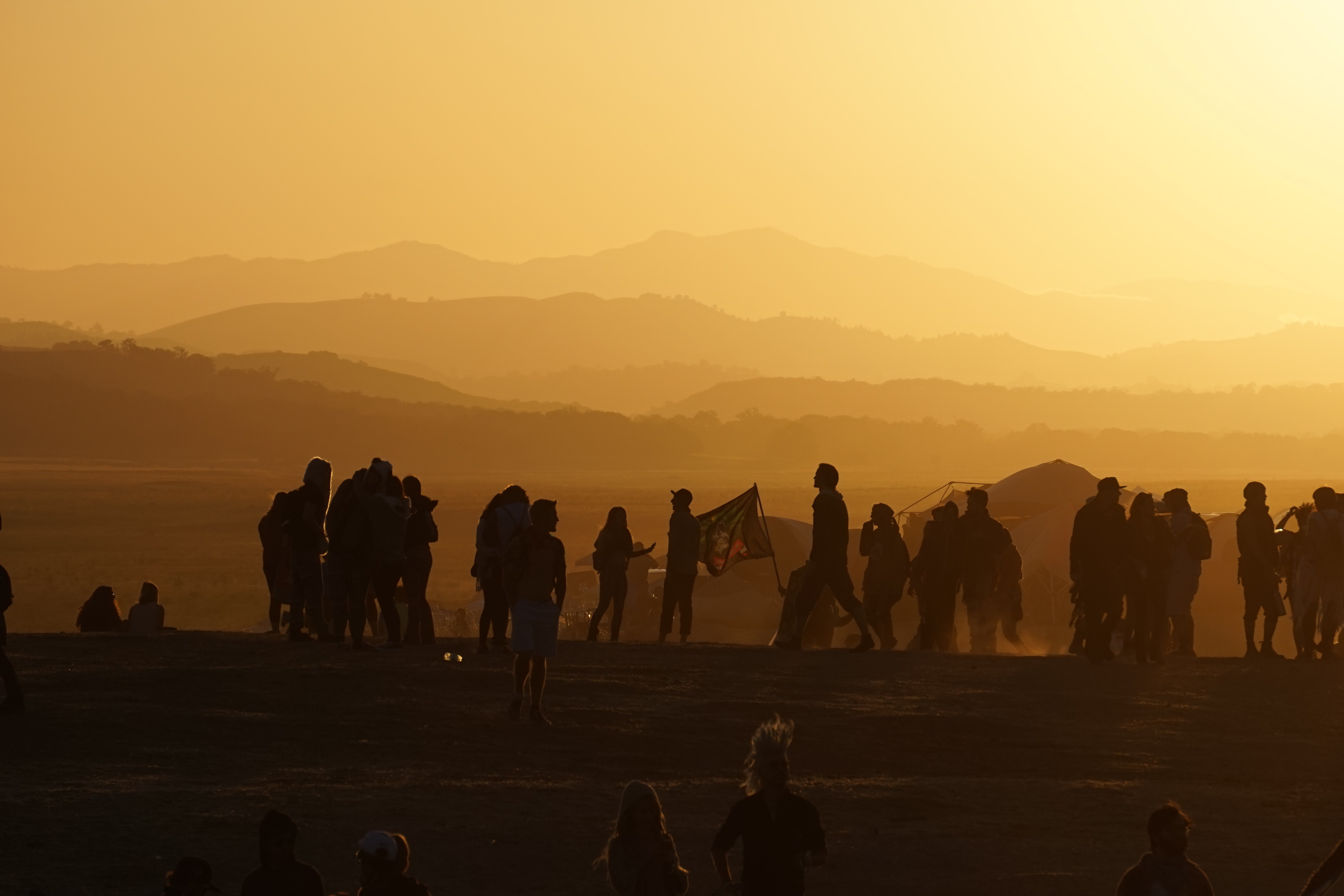 People Crowd Mountain free image download