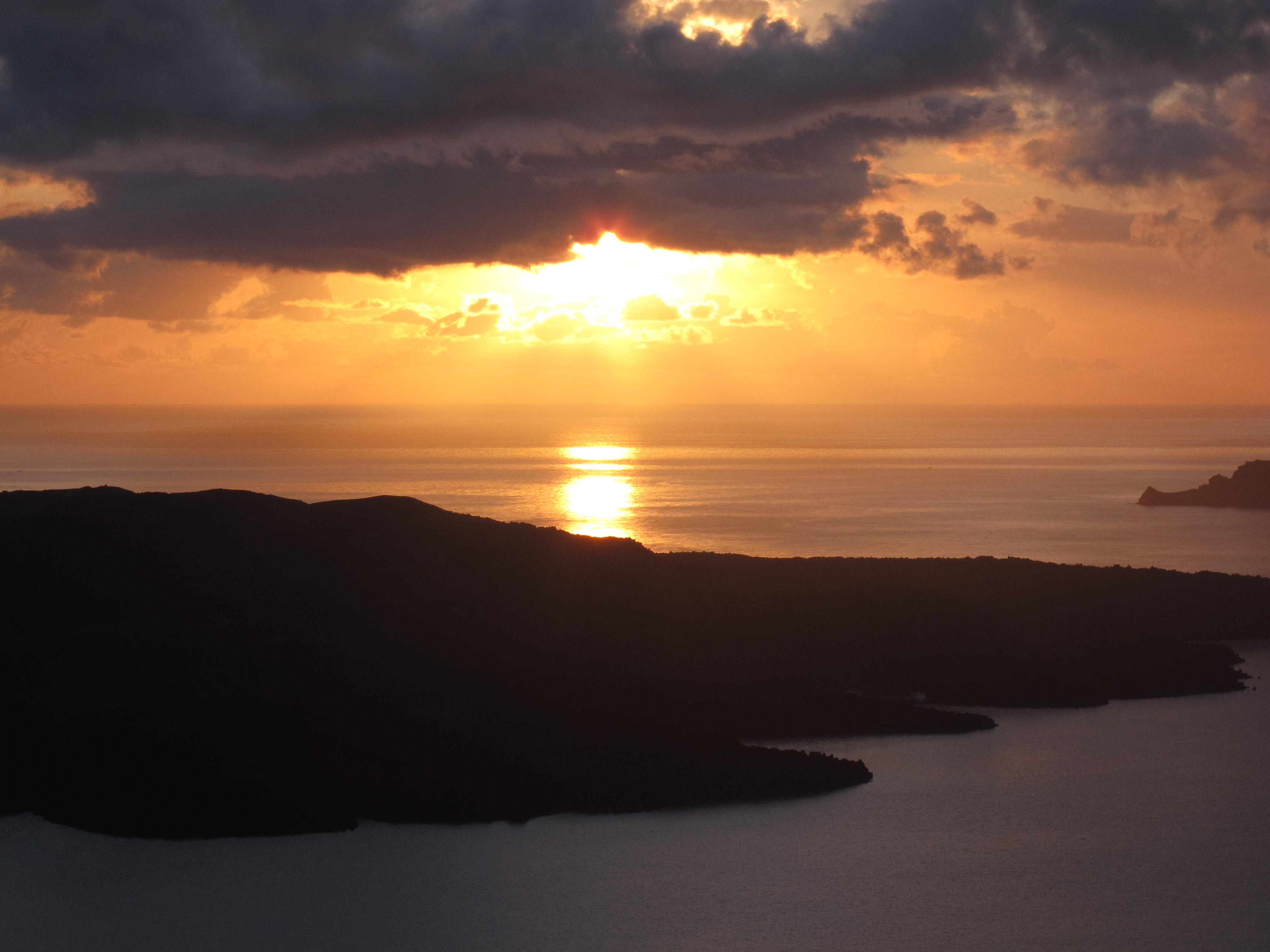 Sunset Island Greece free image download