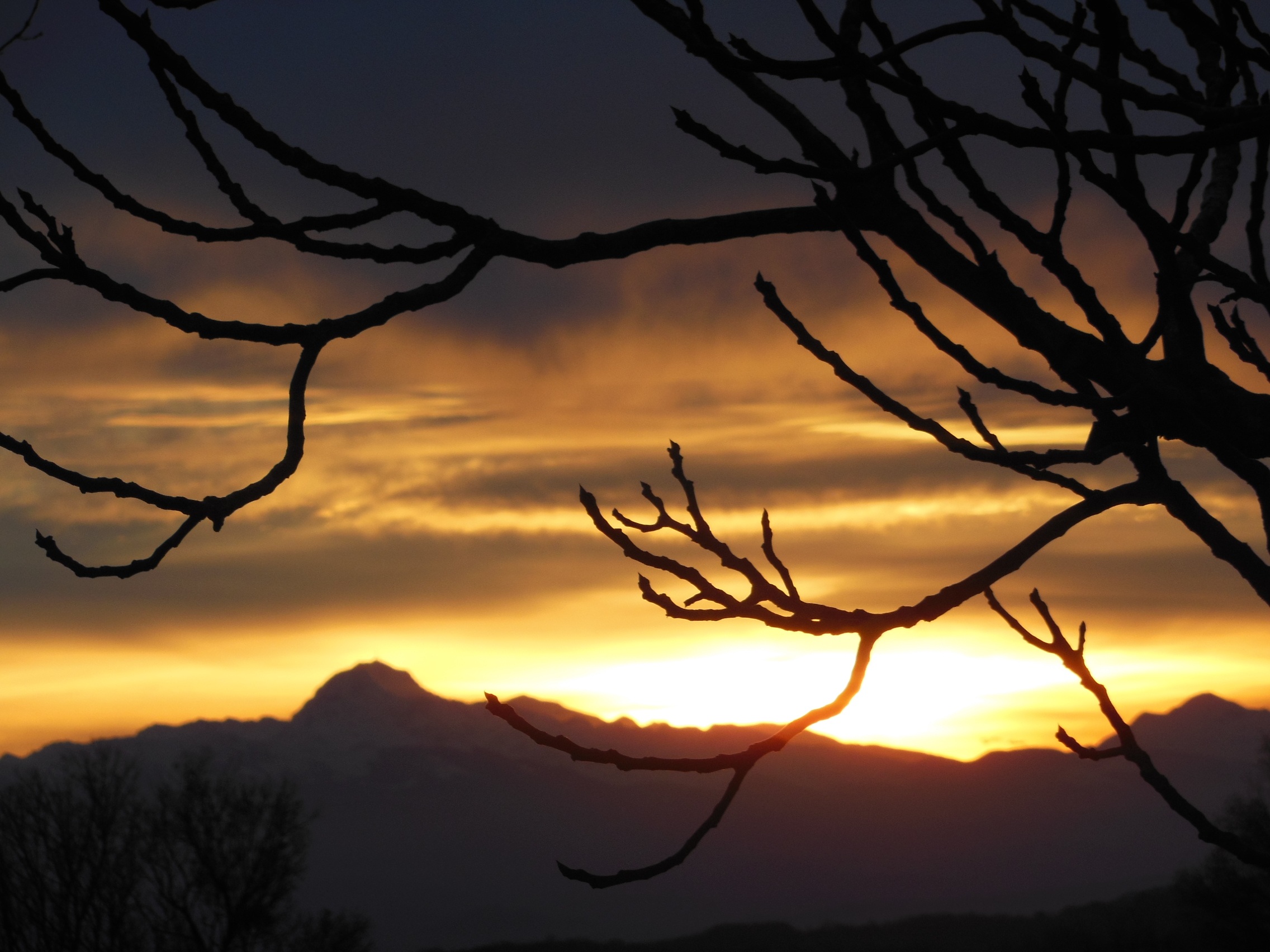 Pyrenees Mountain at Sunset free image download