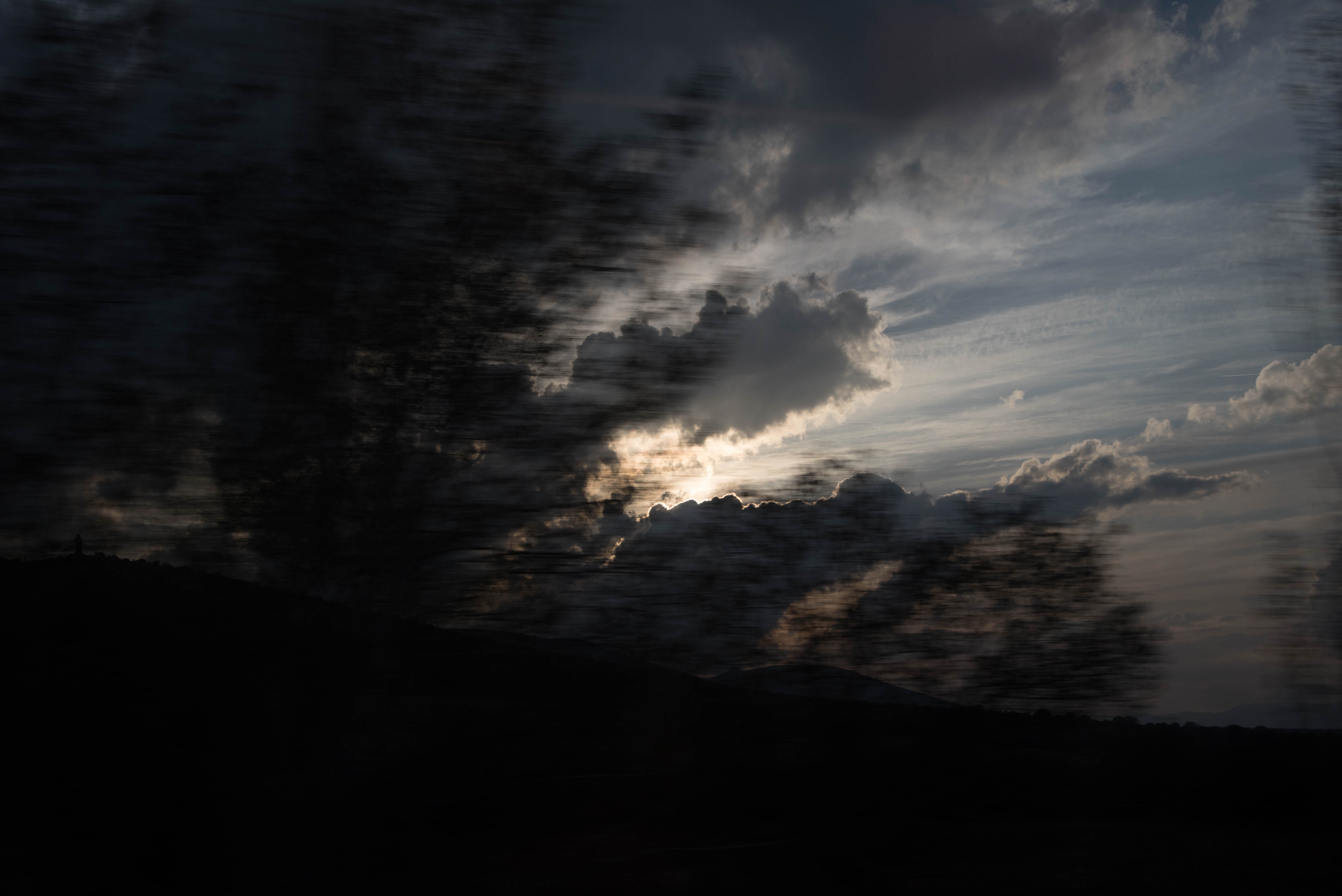 Sunset Speed Clouds free image download