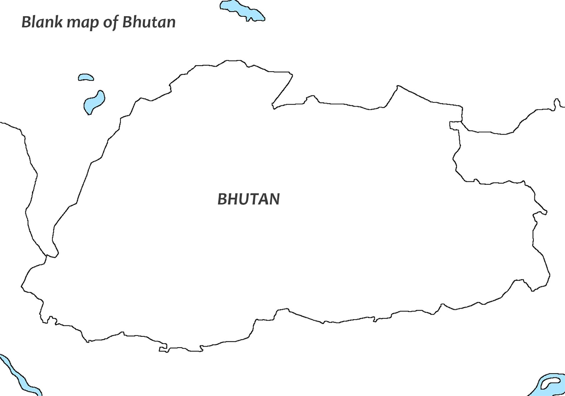White map bhutan empty map bhutan free image download