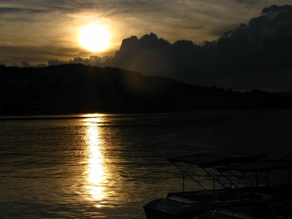 Harbor at Evening Sun free image download