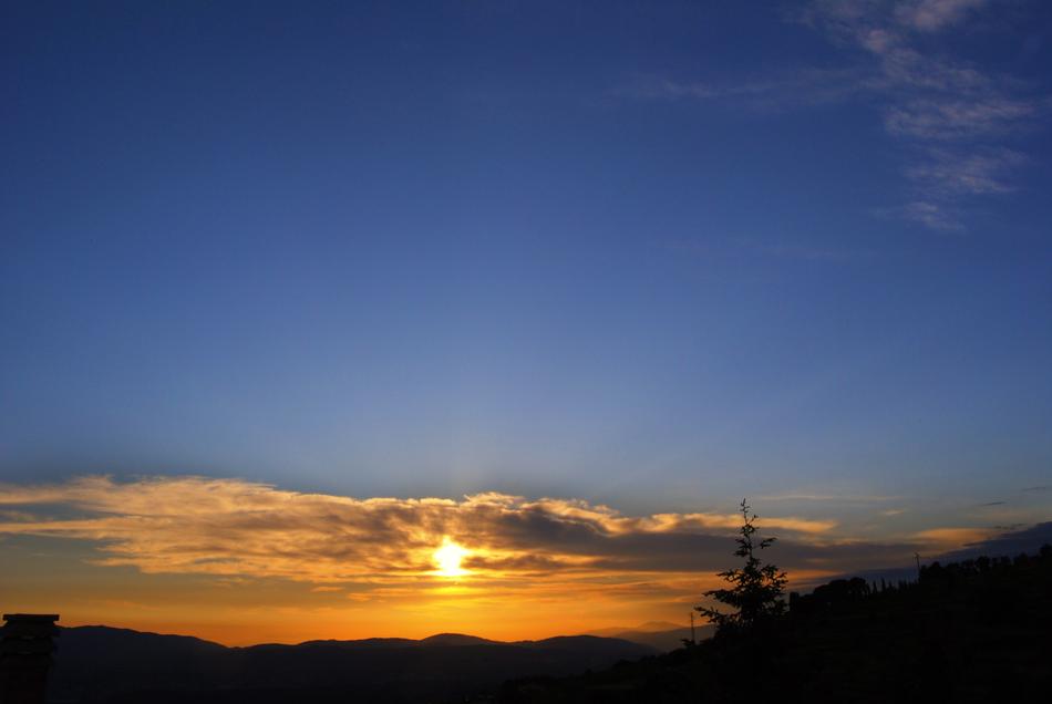 Sunset Sky Bue free image download