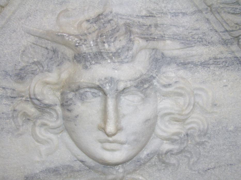 Drawing of Marble Face Relief free image download