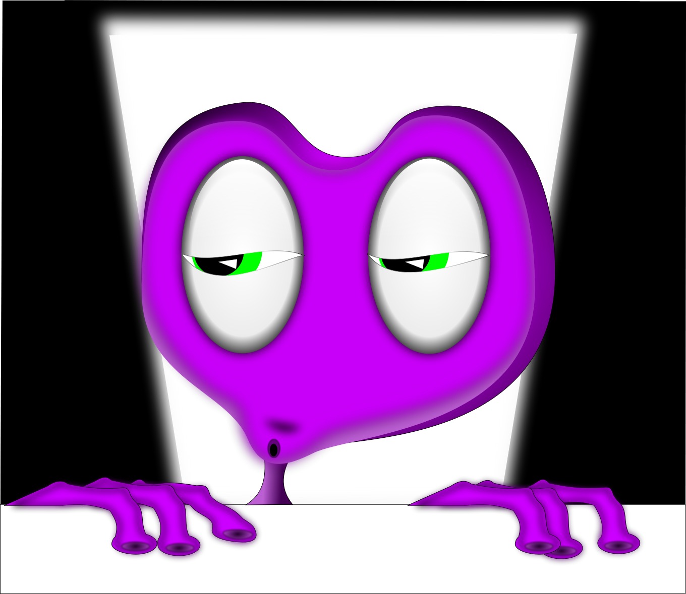 Violet alien eyes free image download
