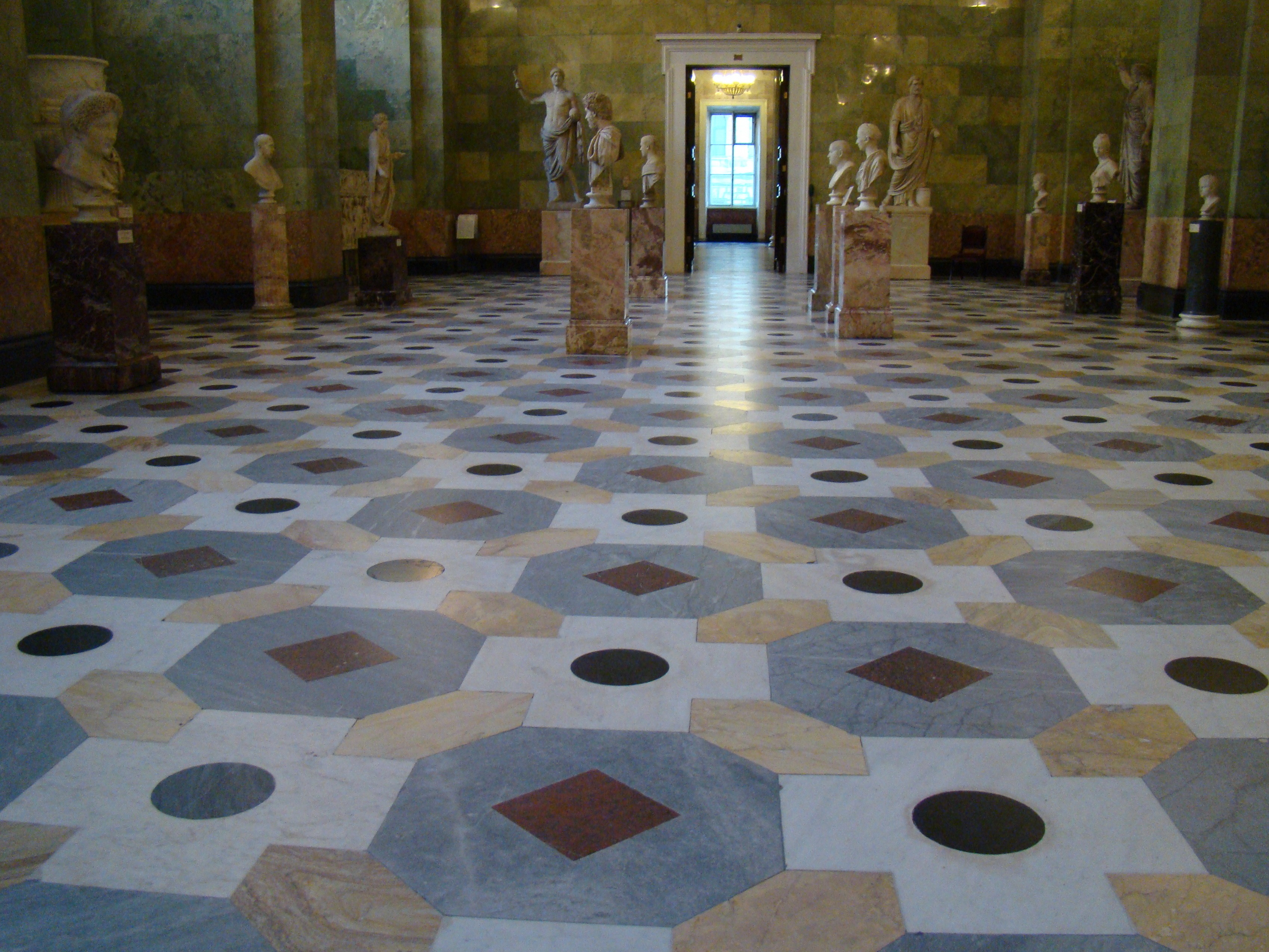 Marble floor in the hall of Ancient Greece in the Winter Palace free ...