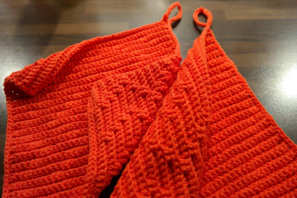 Oven Mitts Red Crochet free image download