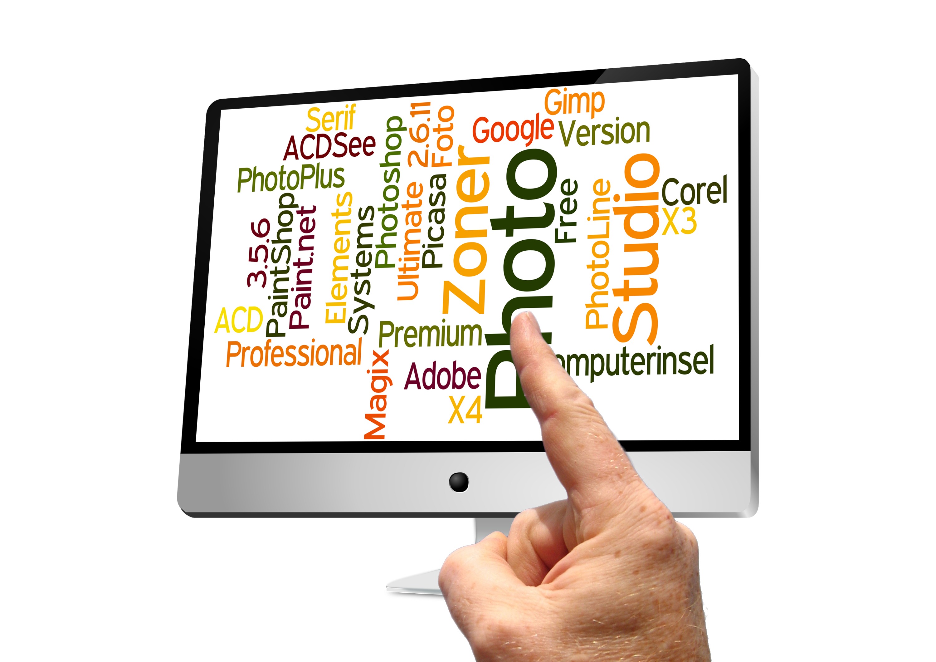 Monitor Words Hand free image download