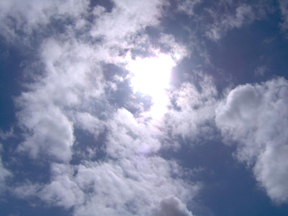 Sky Blue Sun free image download