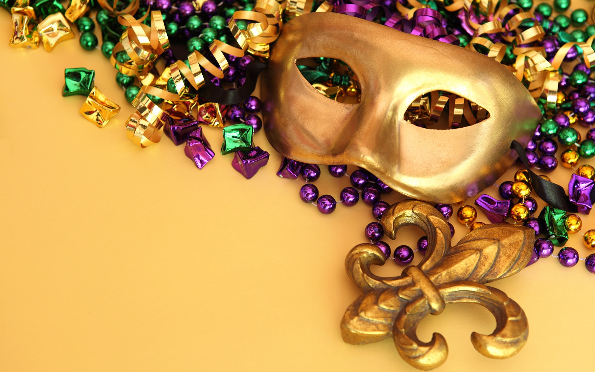 Glitter Golden mask free image download