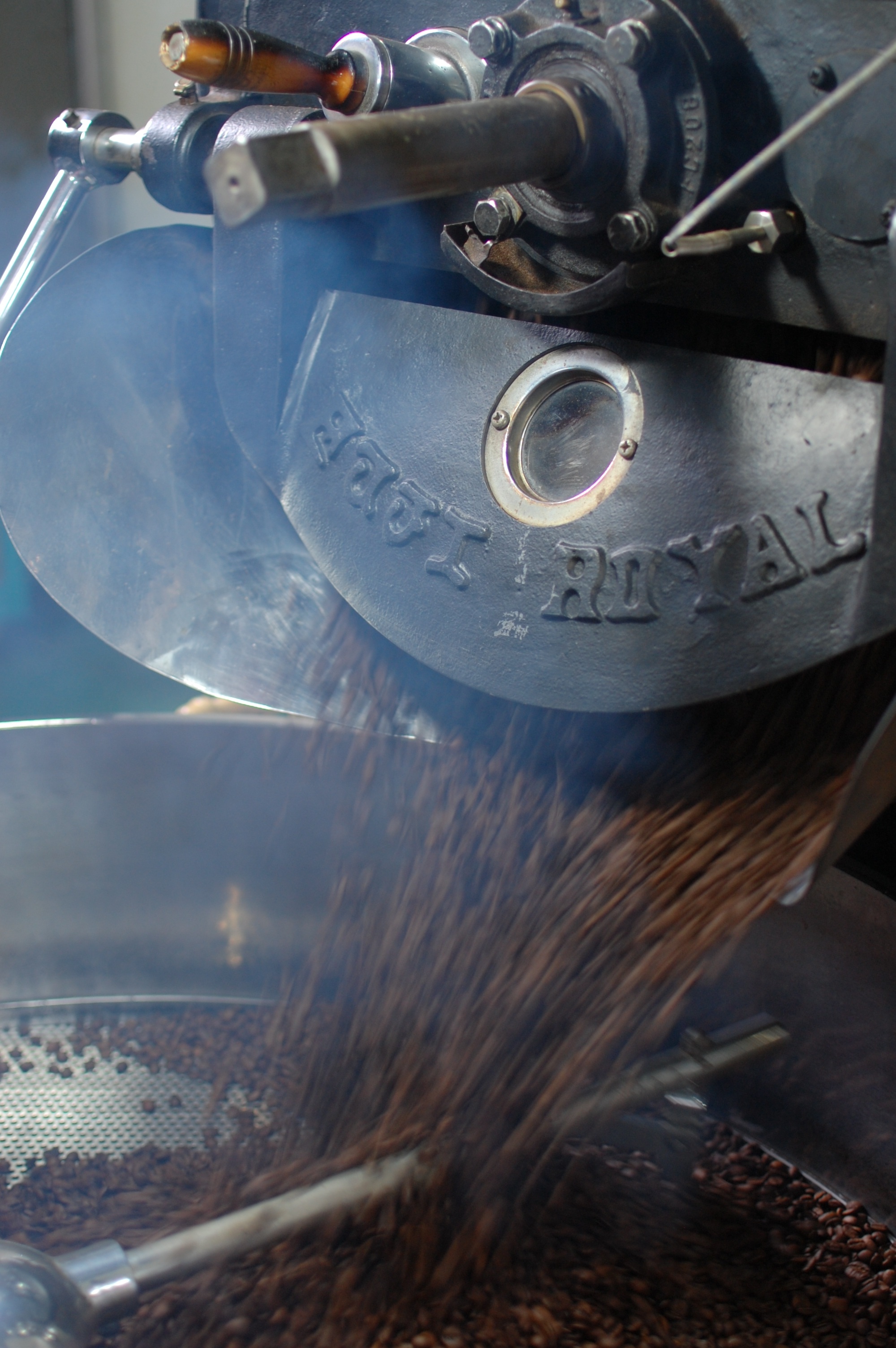 Coffee roasting in machine free image download