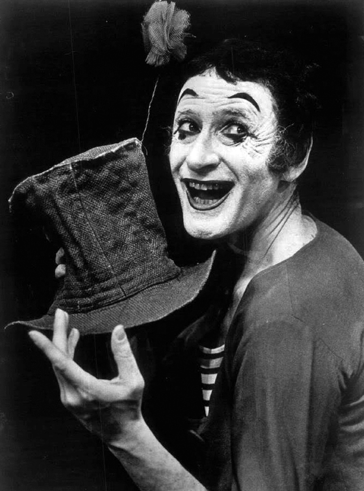 Marcel Marceau Mime Actor portrait free image download