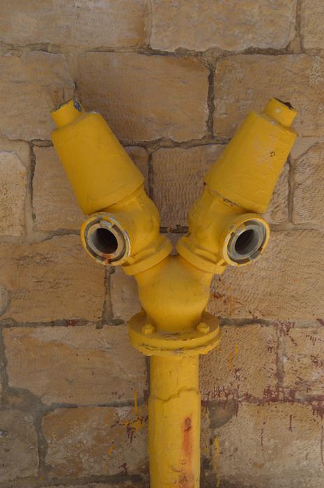 Yellow water pipes, fire department free image download