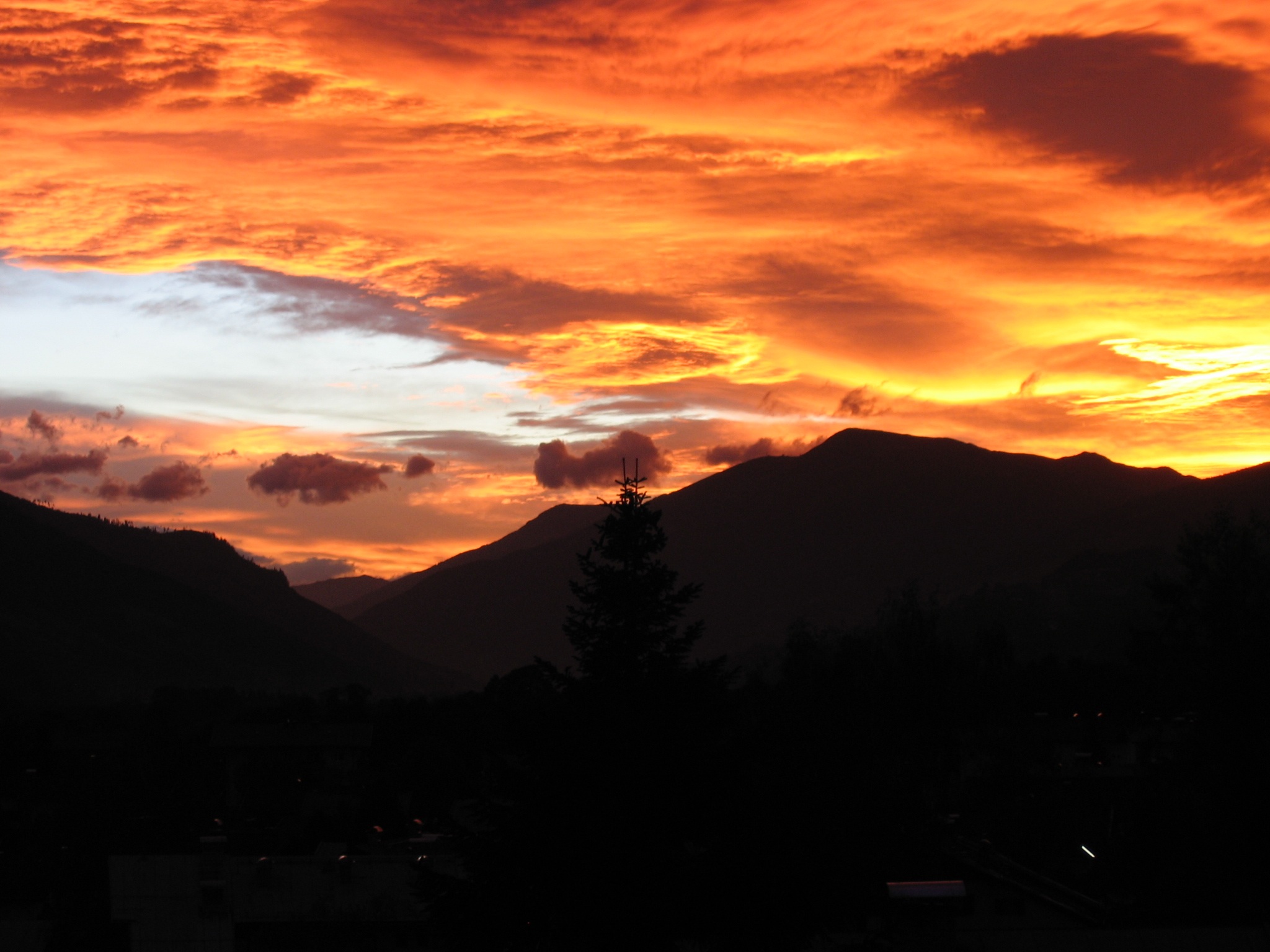 Afterglow Clouds Background free image download