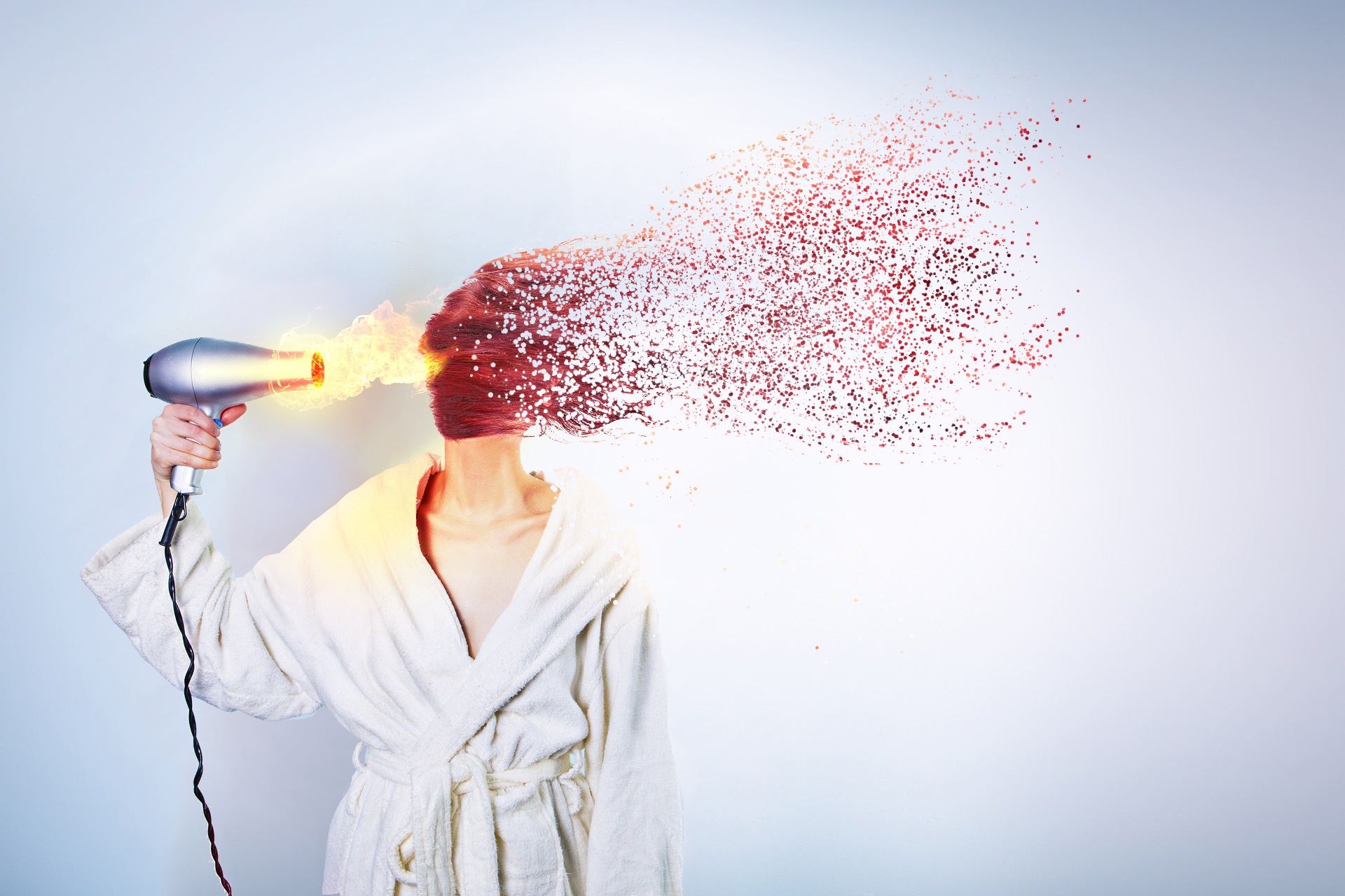 Fire Women Hair Model free image download