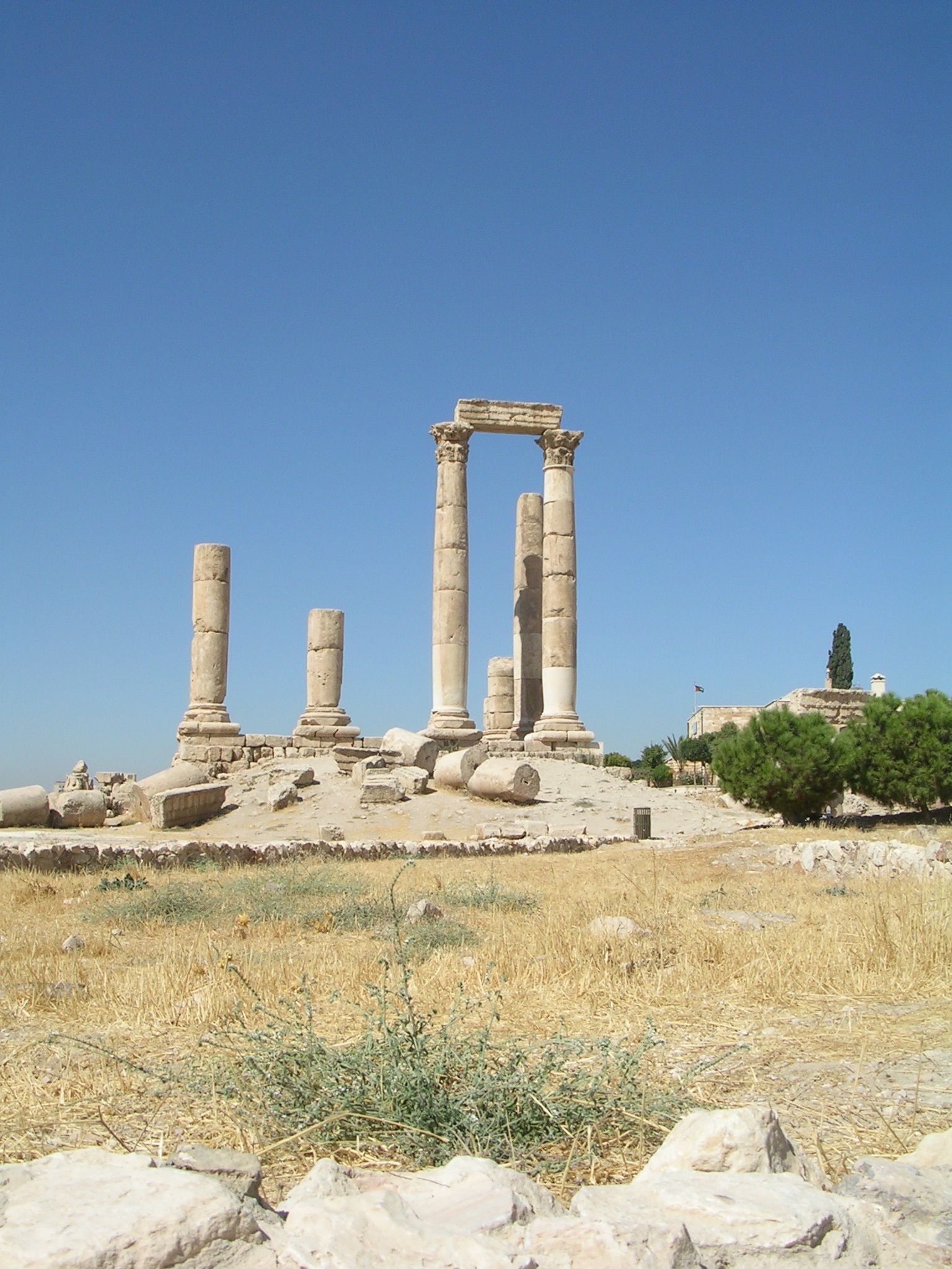 Amman Ruins Jordan Citadel free image download