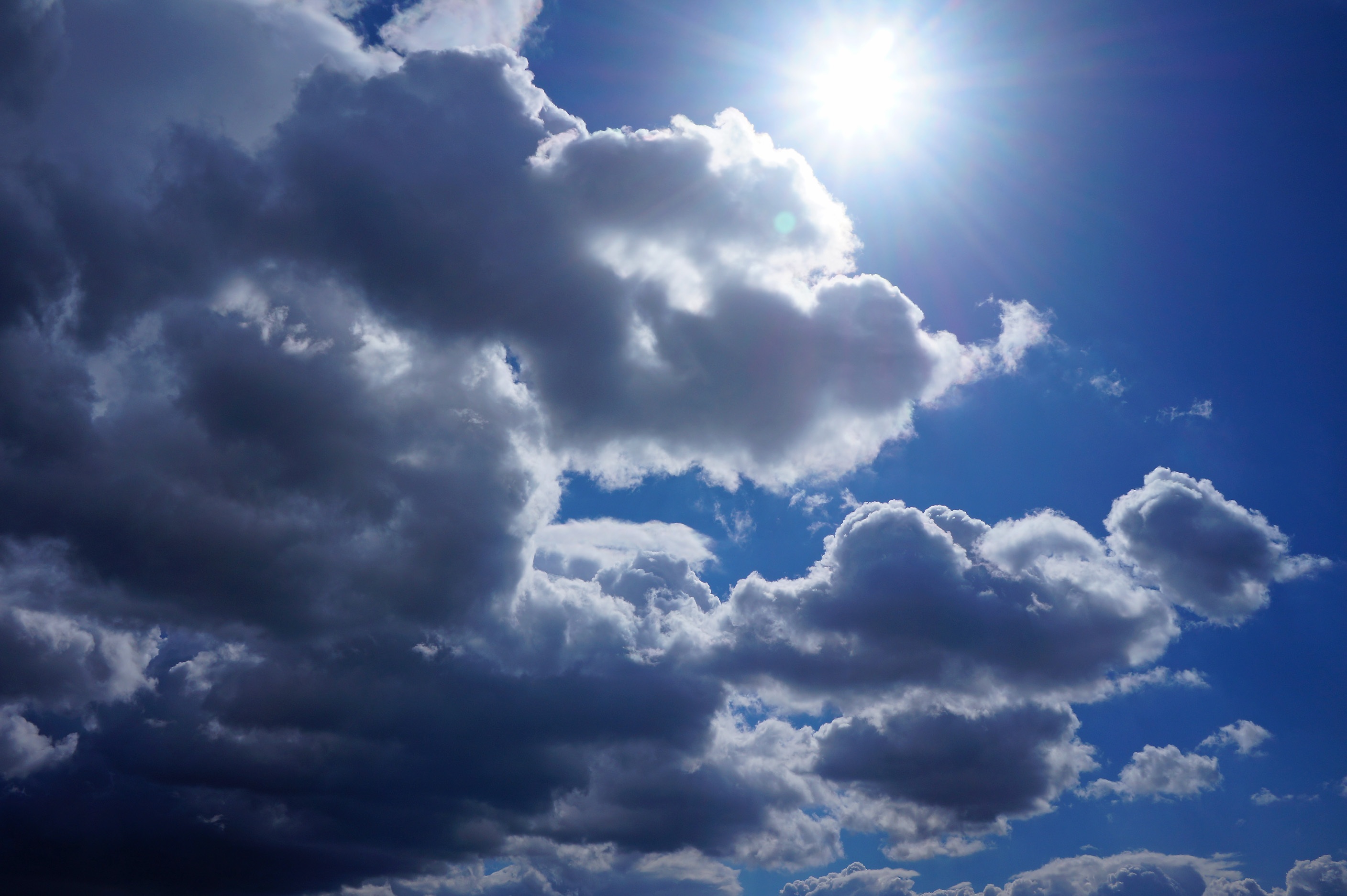 Clouds Blue Sunshine free image download