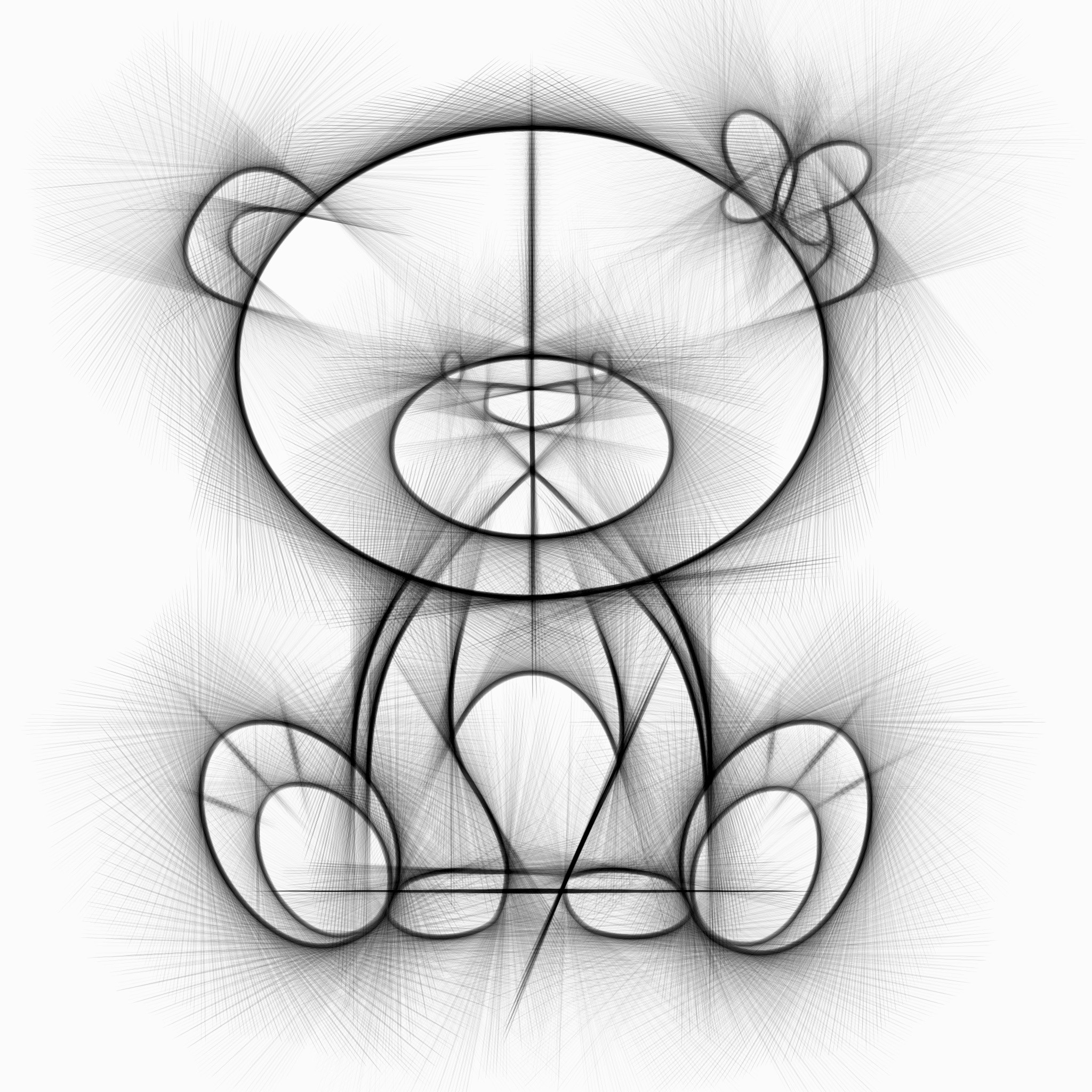 Bear bears drawing pencil abstract free image download