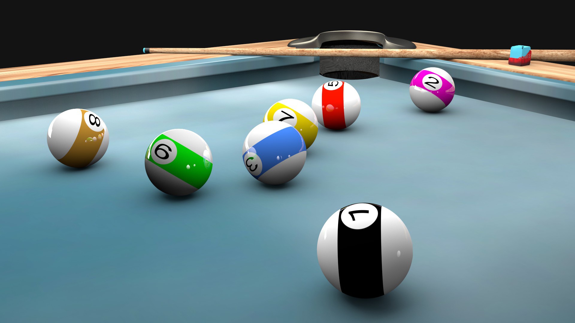 Pool game billiard cue play free image download
