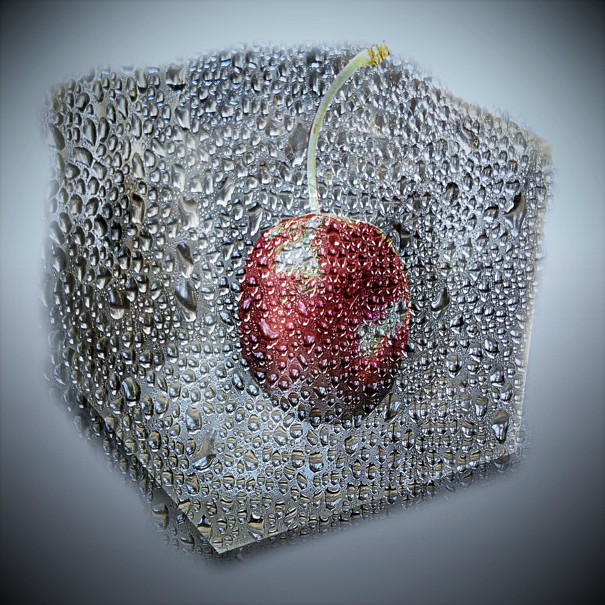 Water cherry cube ice red cold free image download