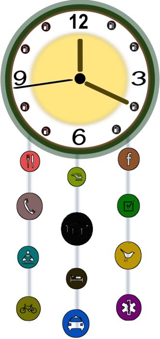 Clock time minute hour white free image download