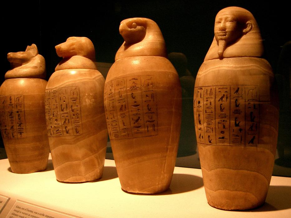 Egyptian vessels for internal organs free image download