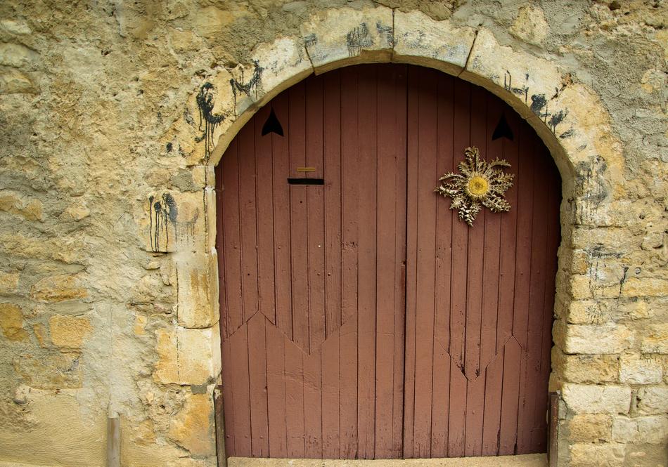 Medieval Village Door Thistle free image download